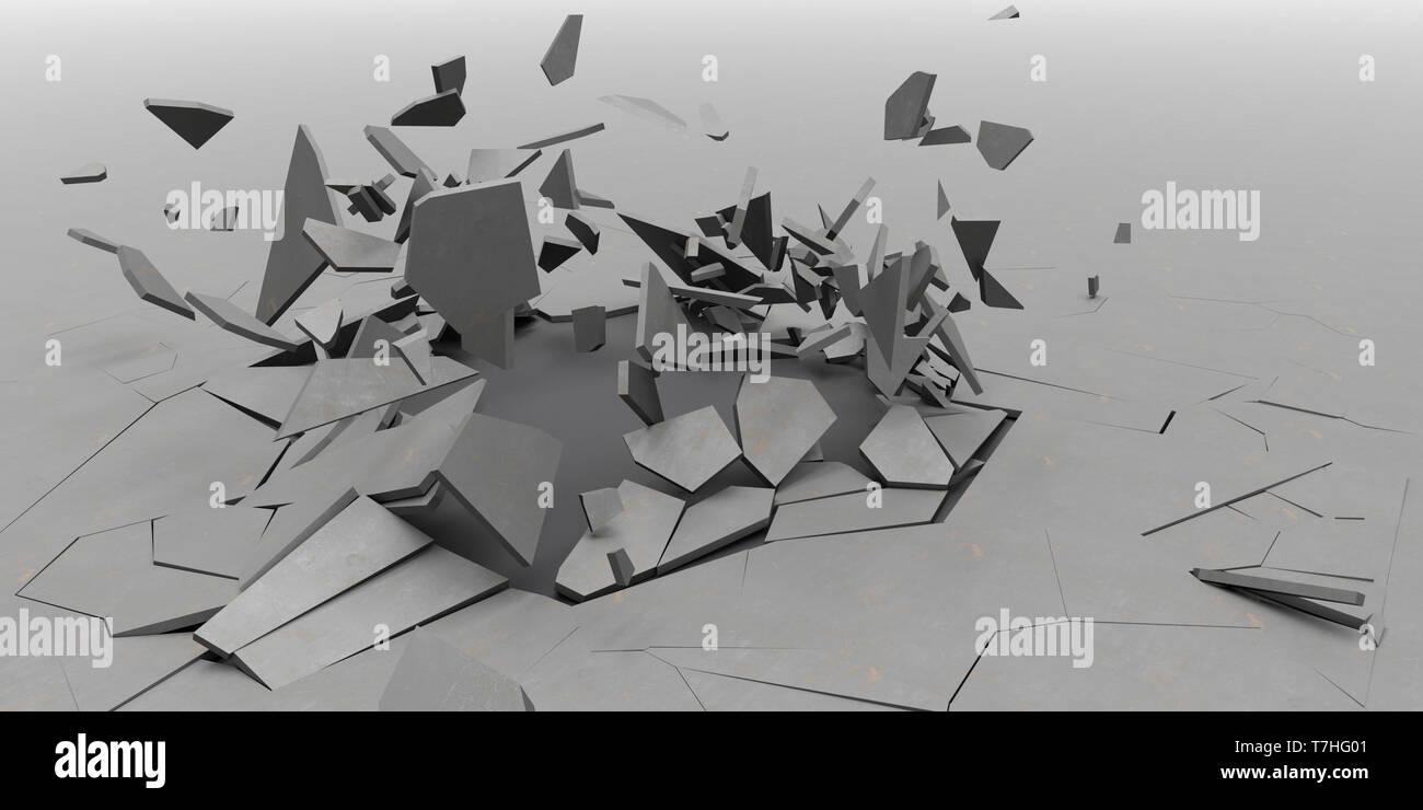Render of 3D Shatter Abstract Wallpaper Background Stock Photo - Alamy