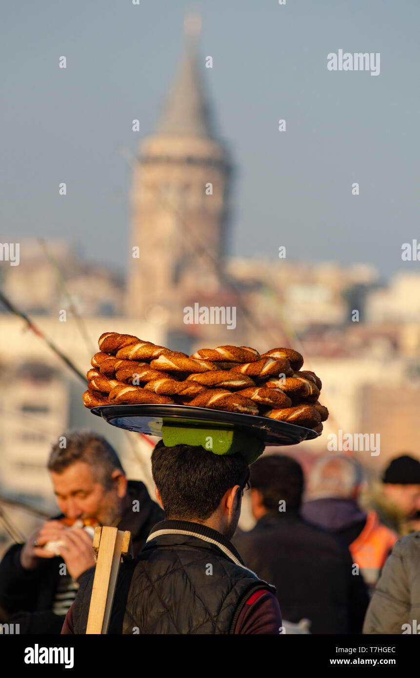 Man simit on head hi-res stock photography and images - Alamy
