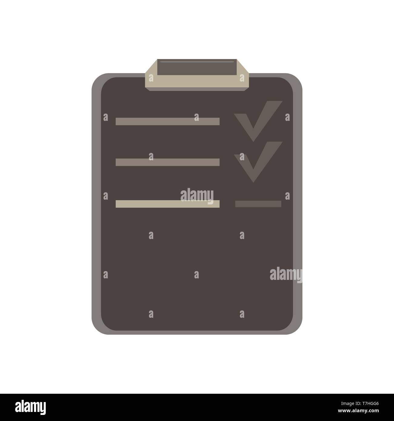 Test document vector flat icon answer check checklist correct design ...