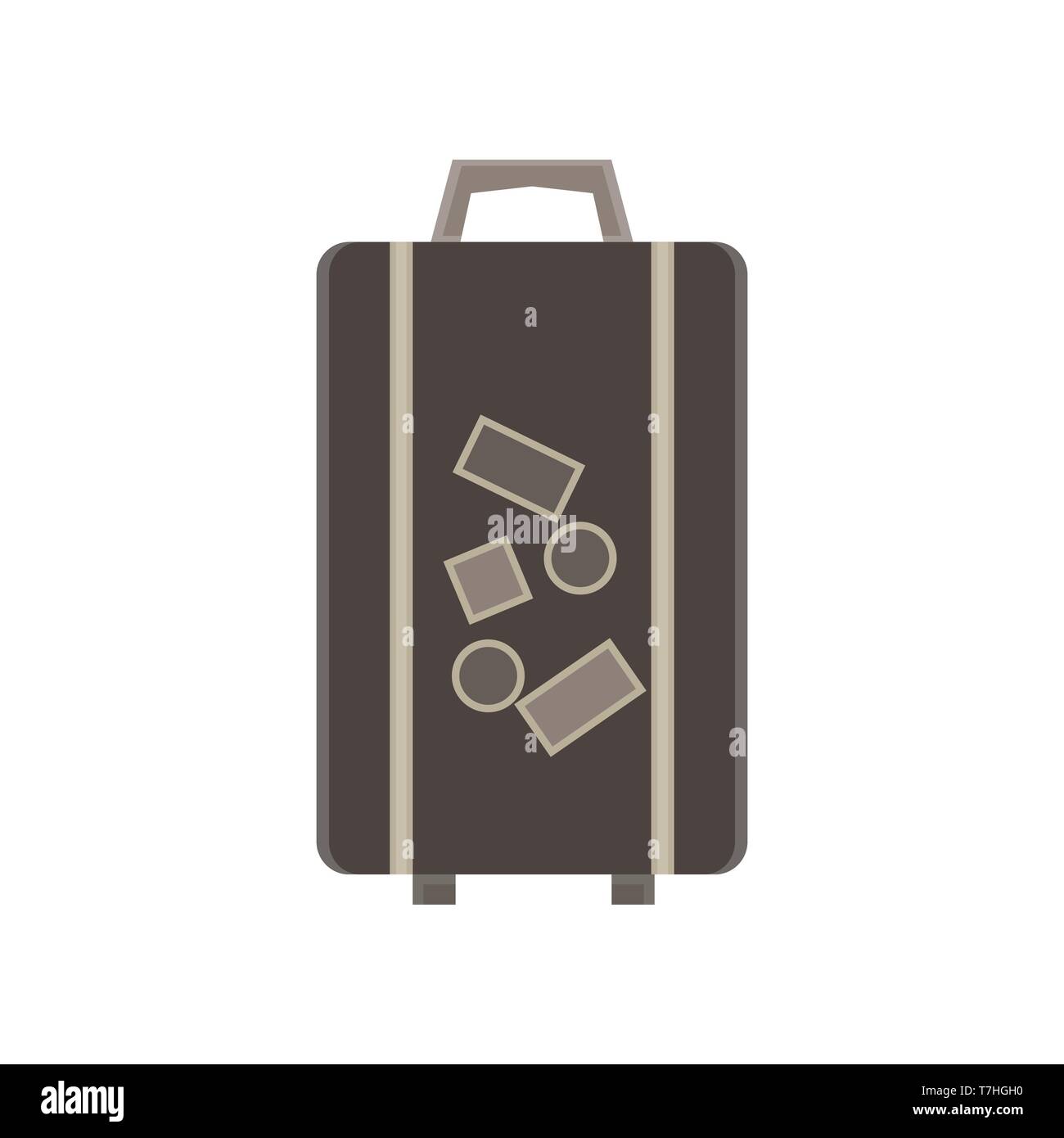 Travel bag vector suitcase illustration luggage trip tourism concept ...