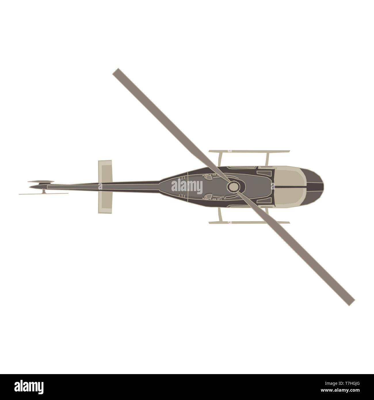 Helicopter icon top view hi-res stock photography and images - Alamy