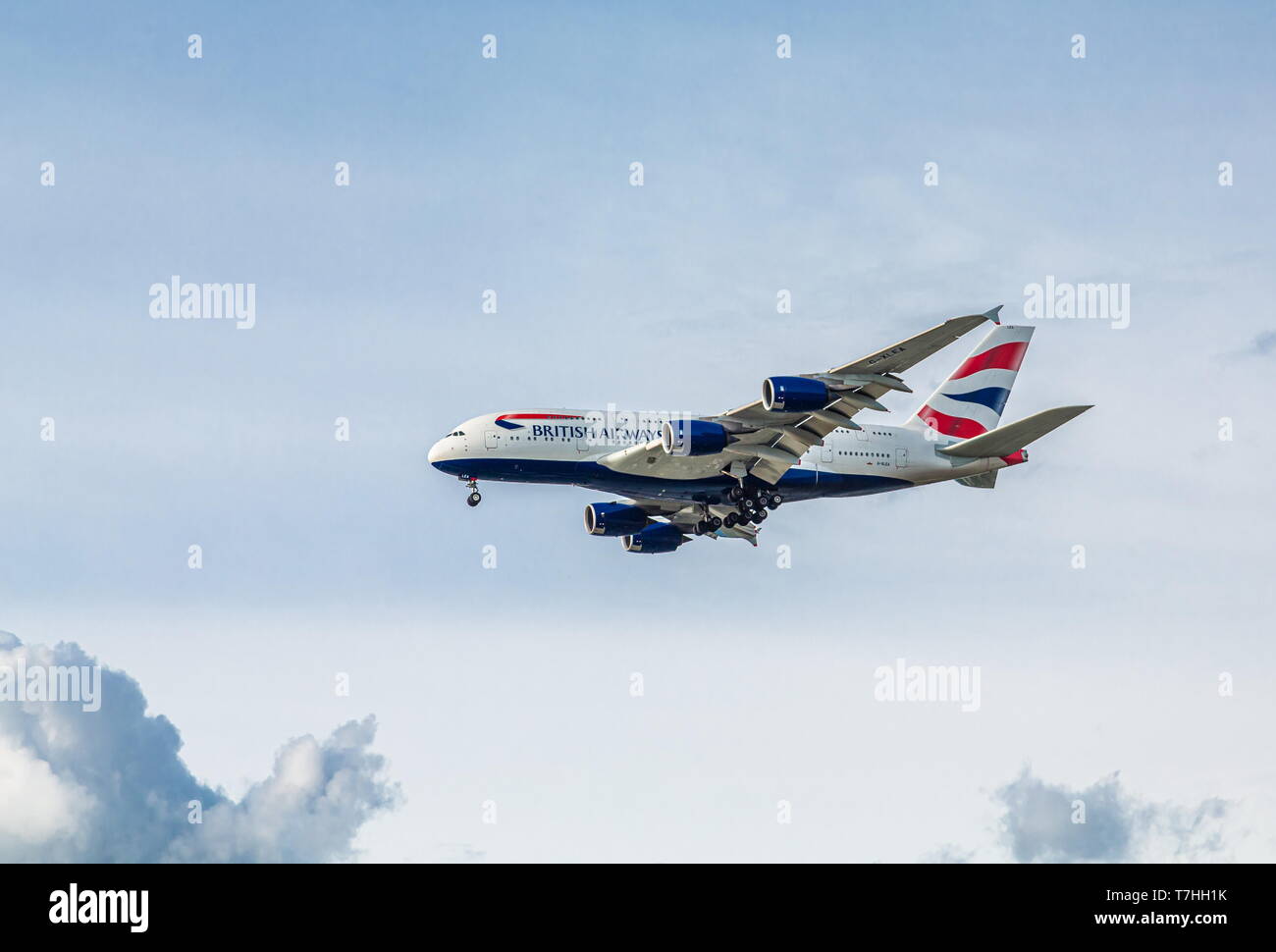 British Airways in Flight Stock Photo - Alamy