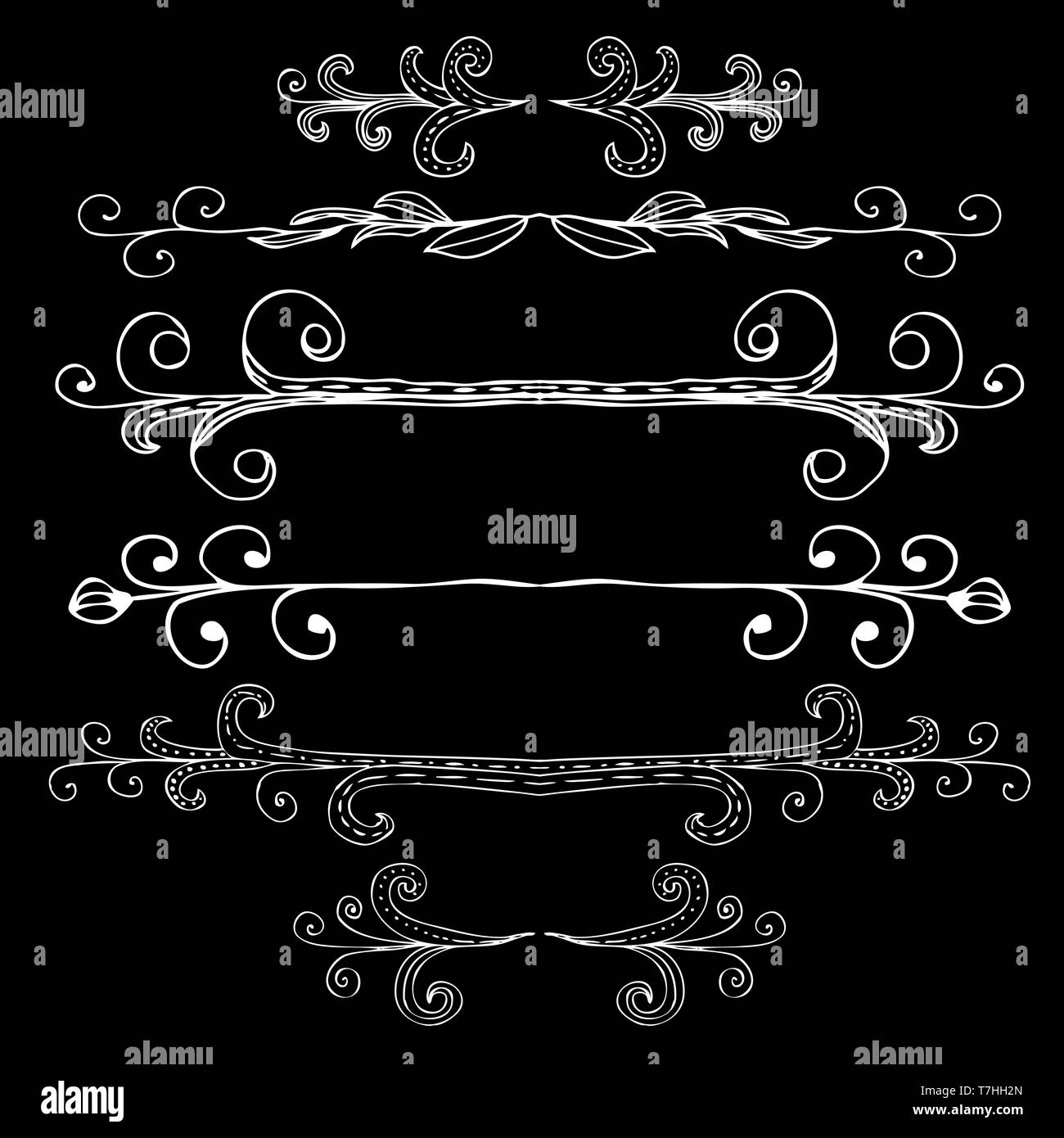 Decoration elements monograms design Stock Vector Images - Alamy