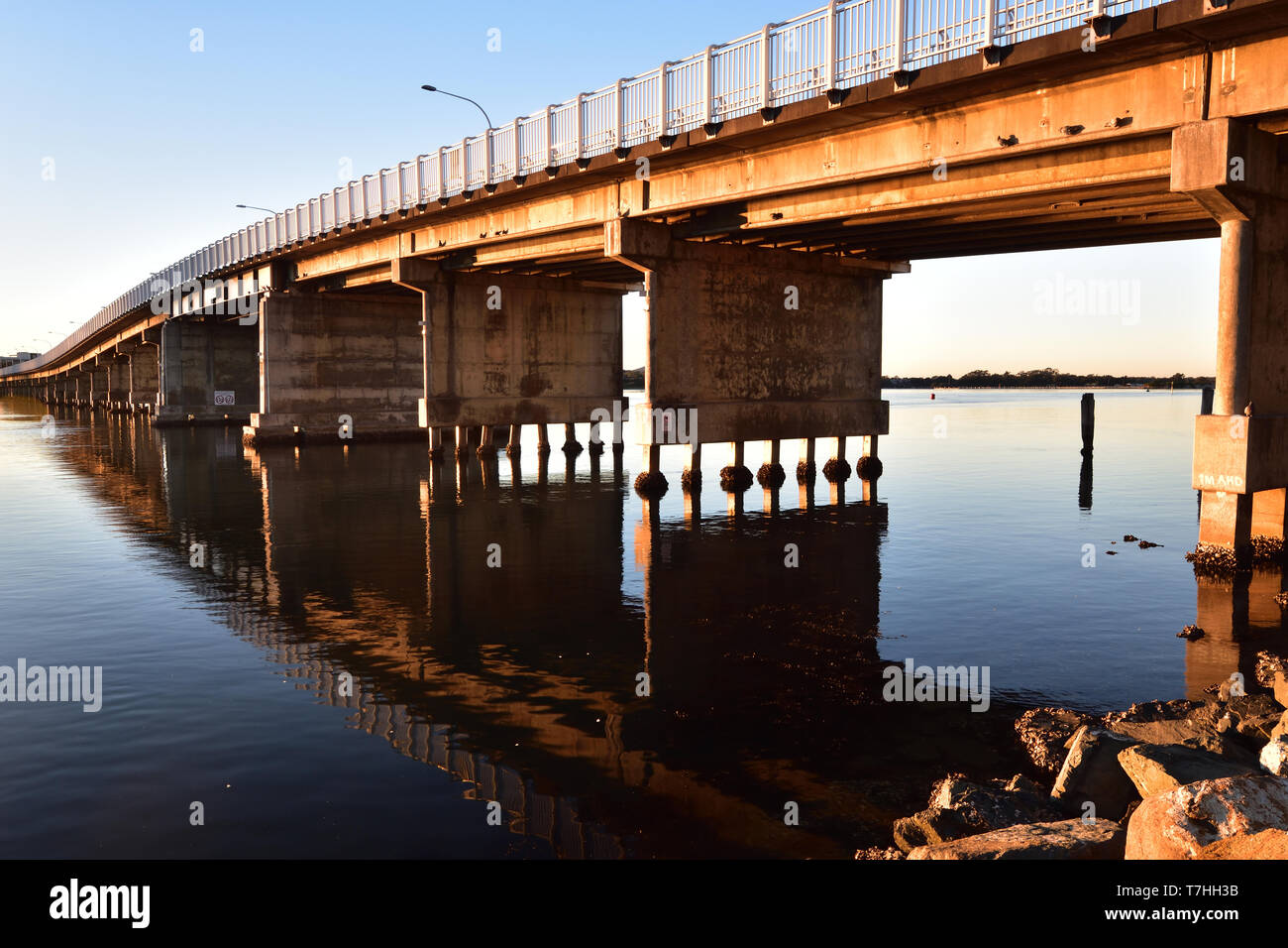 Forster Tuncurry bridge in the early morning Stock Photo - Alamy