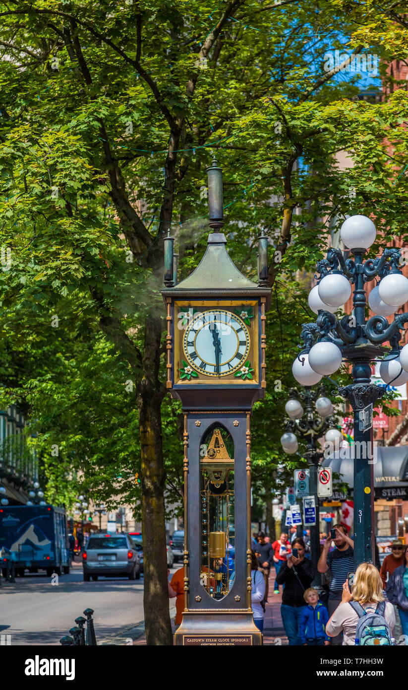 Steam Clock in Vancouver Stock Photo - Alamy