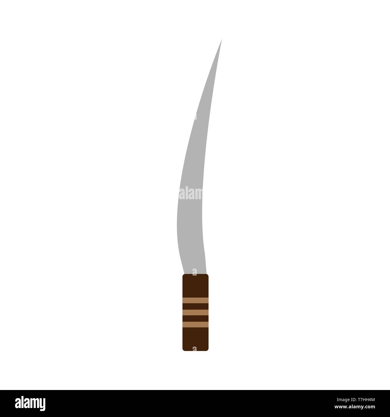 Army knife weapon equipment steel handle dagger. Soldier pocket vector ...