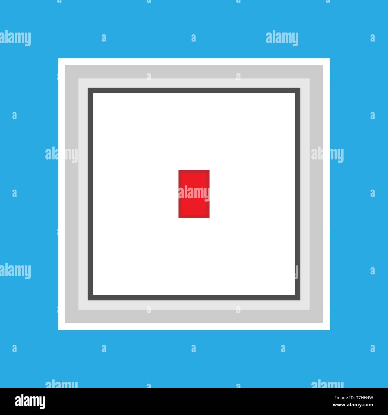 Rocker switch power off electric power icon. Control turn equipment ...