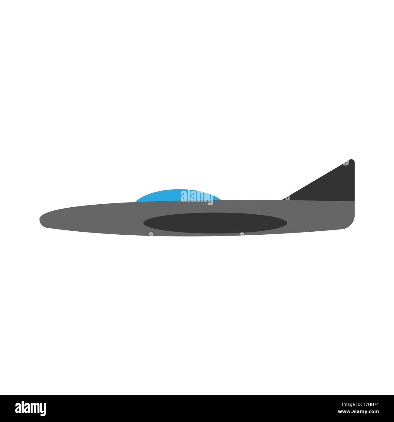 Plane side view transportation travel vector icon. Sky jet aviation ...