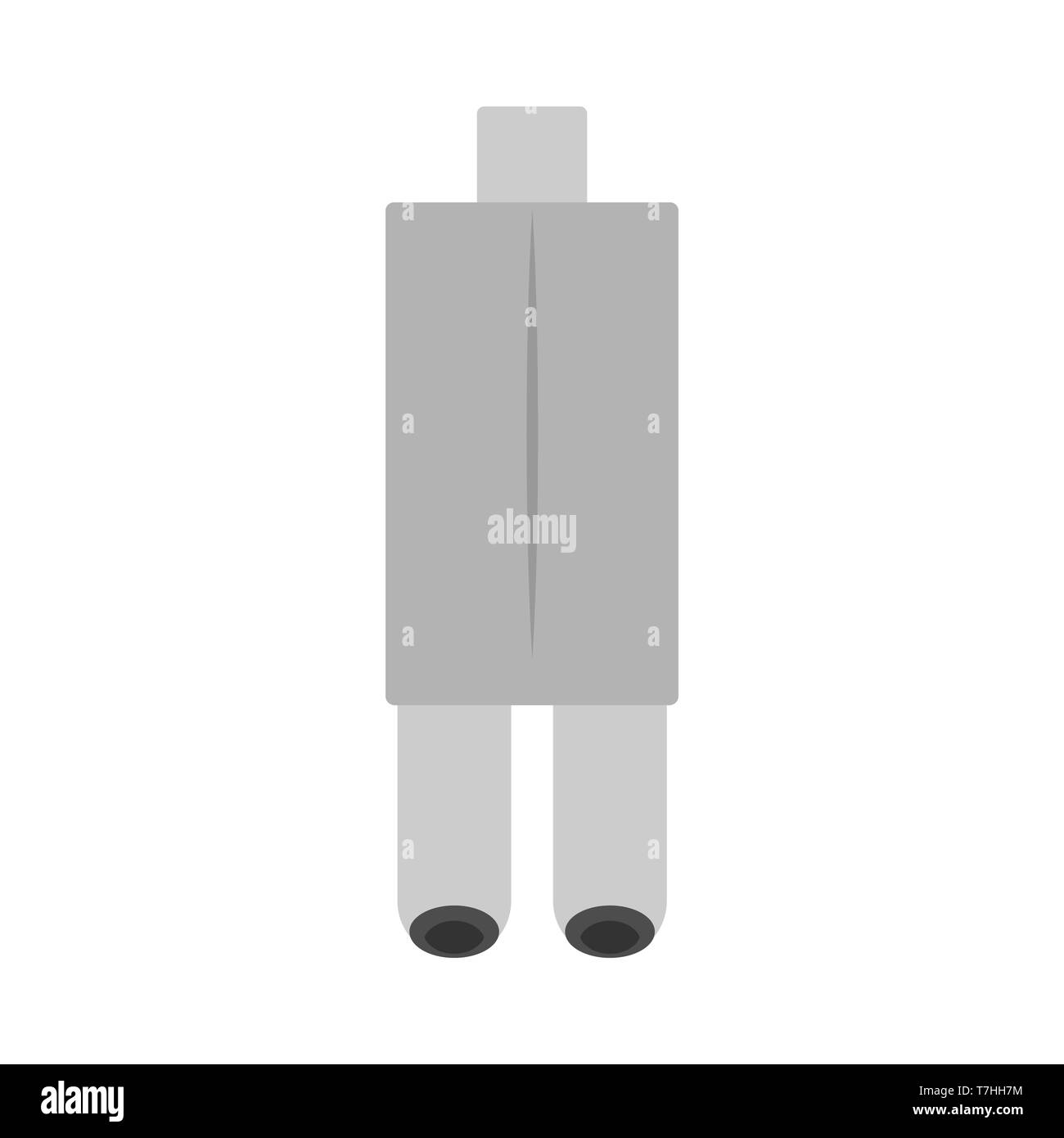 Double silencer Stock Vector Images - Alamy