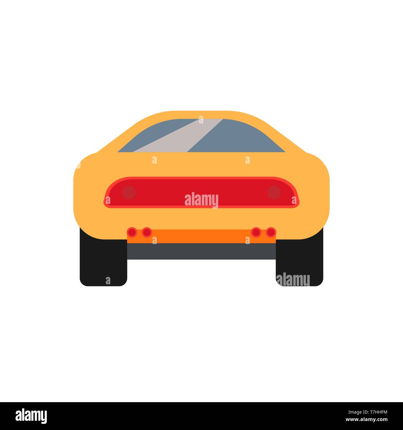 Car Back Vector