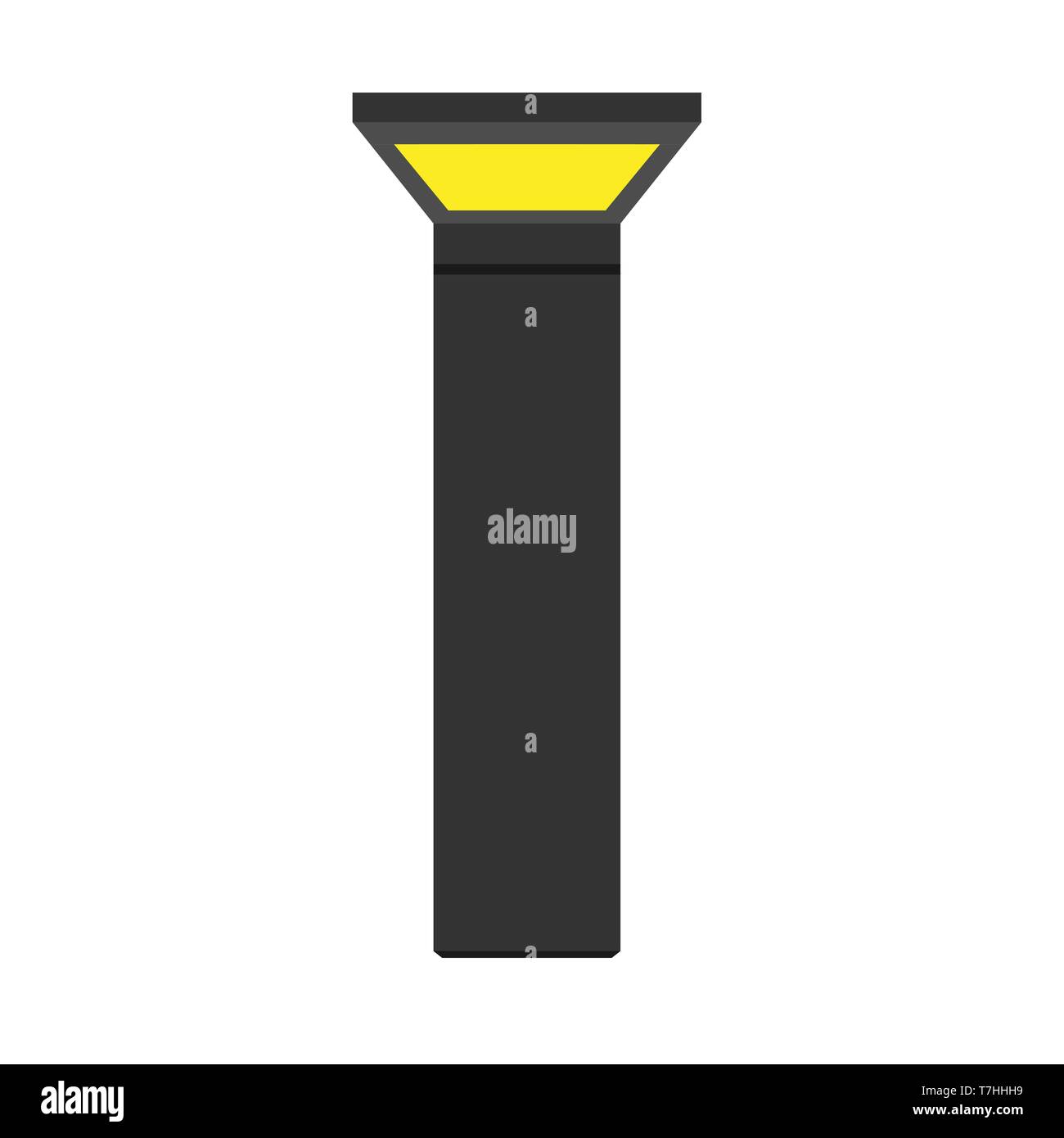 Outdoor lamp object electric sign flat street element. Vector metal ...