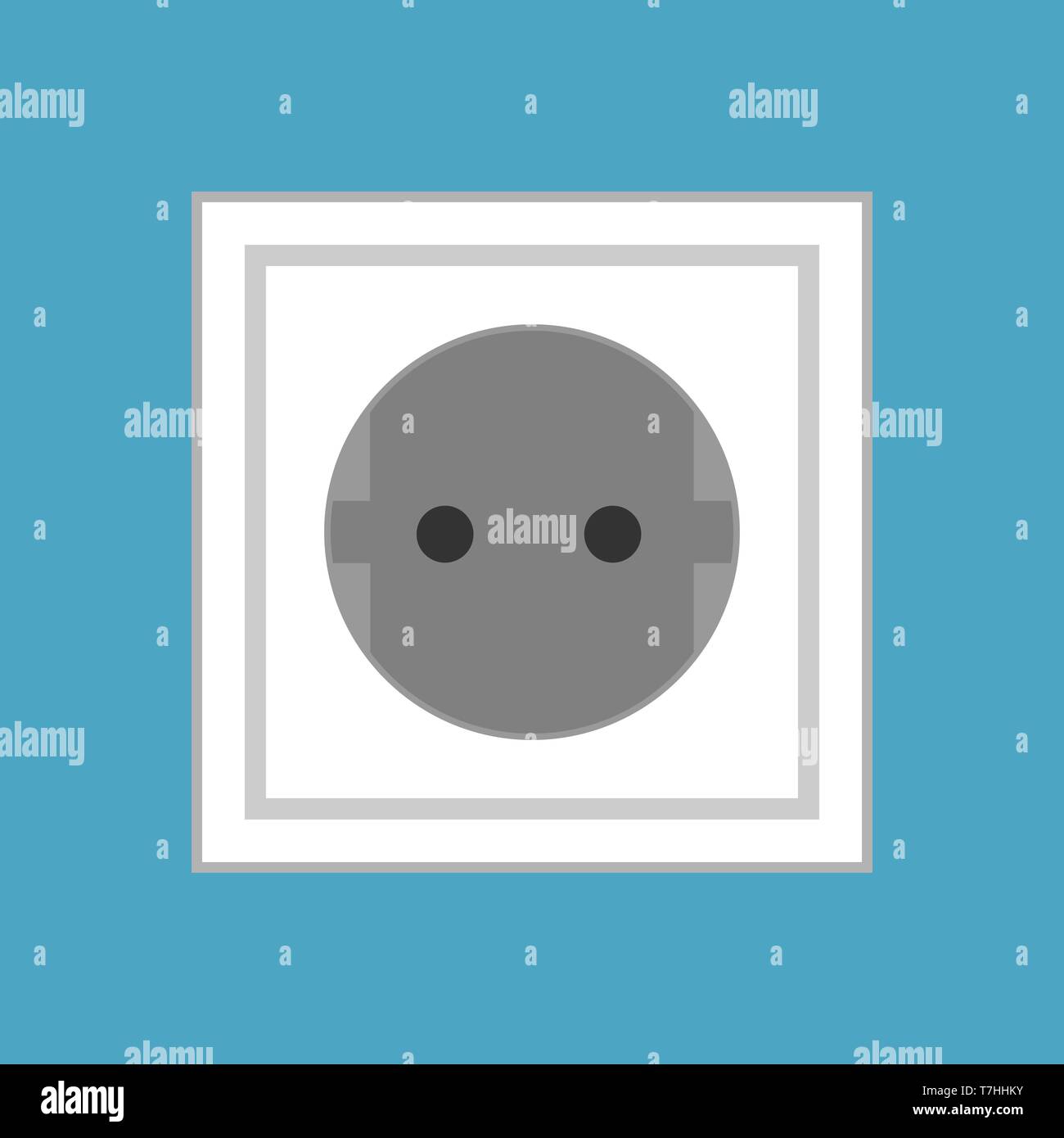 Old electric socket Stock Vector Images - Alamy