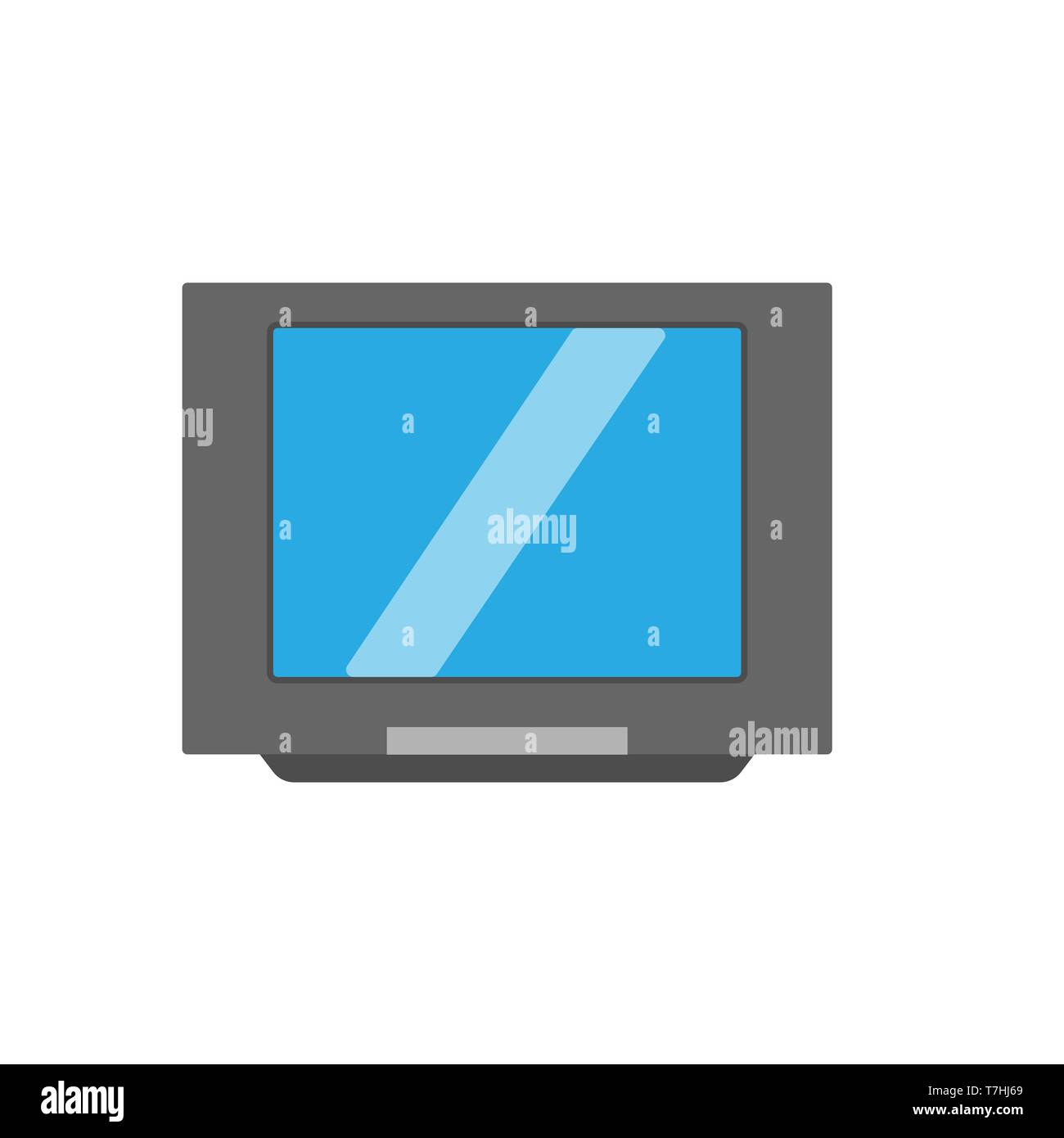 Television screen communication equipment electronic vector. TV ...