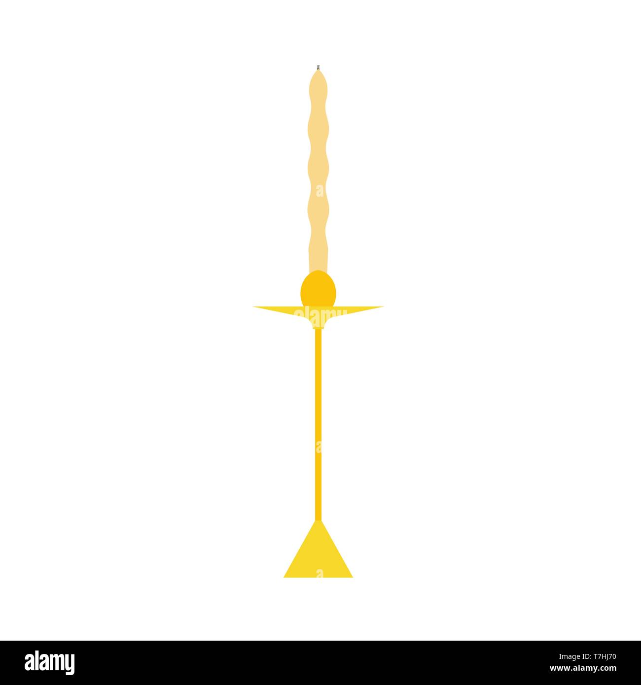 Bronze candlestick Stock Vector Images - Alamy