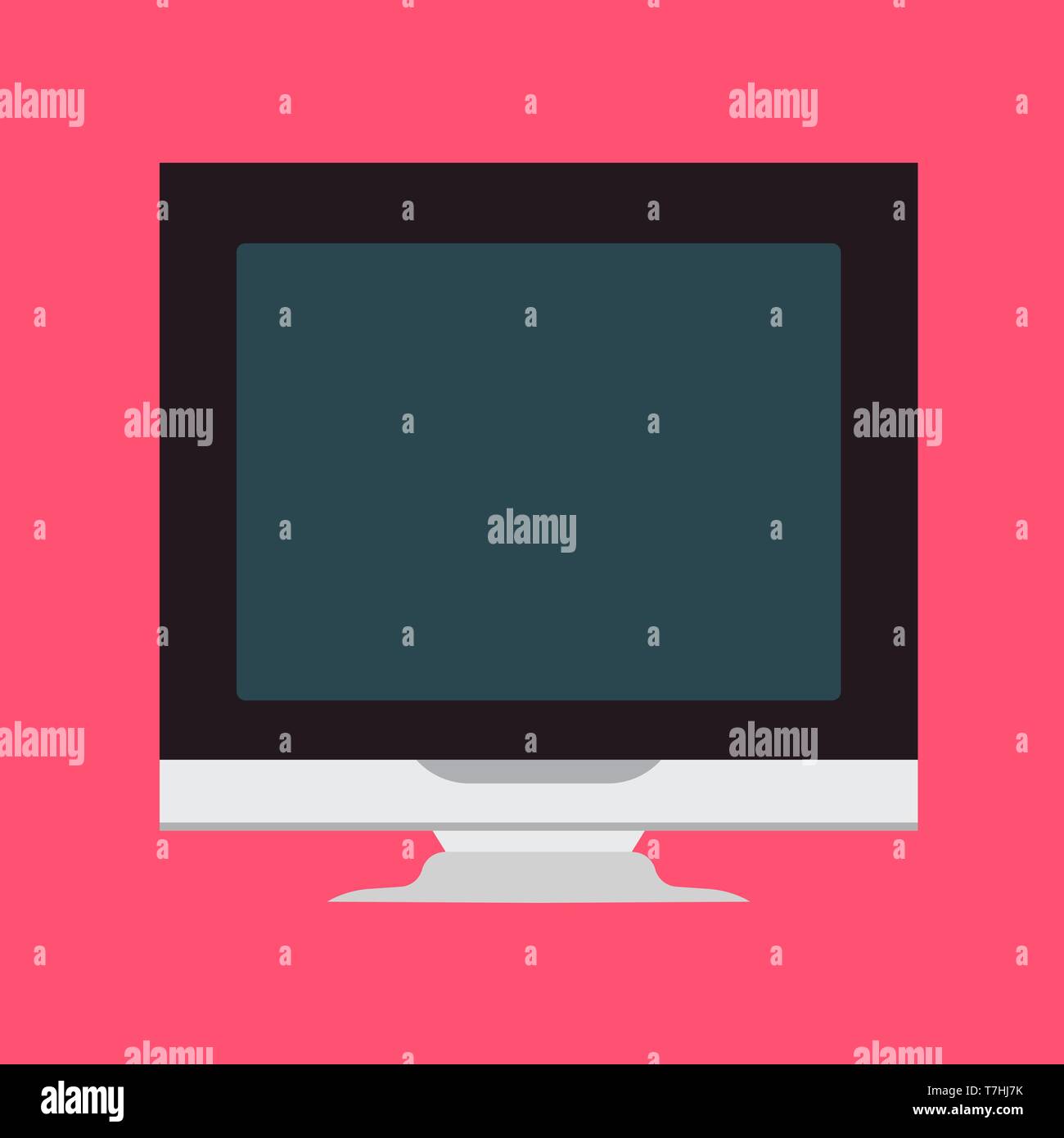White display unit Stock Vector Images - Alamy