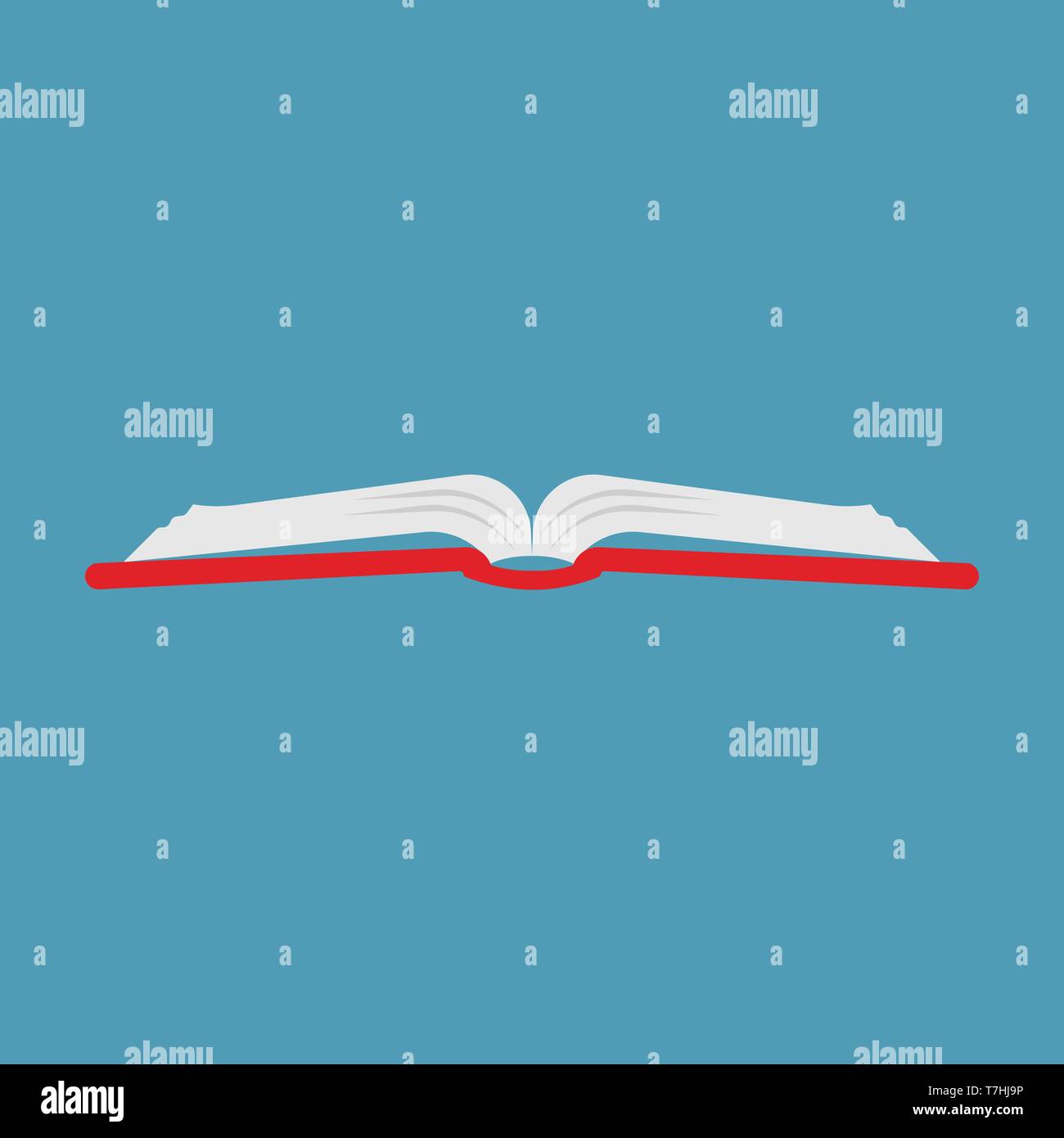 Book open vector library reading education. Literature icon isolated ...