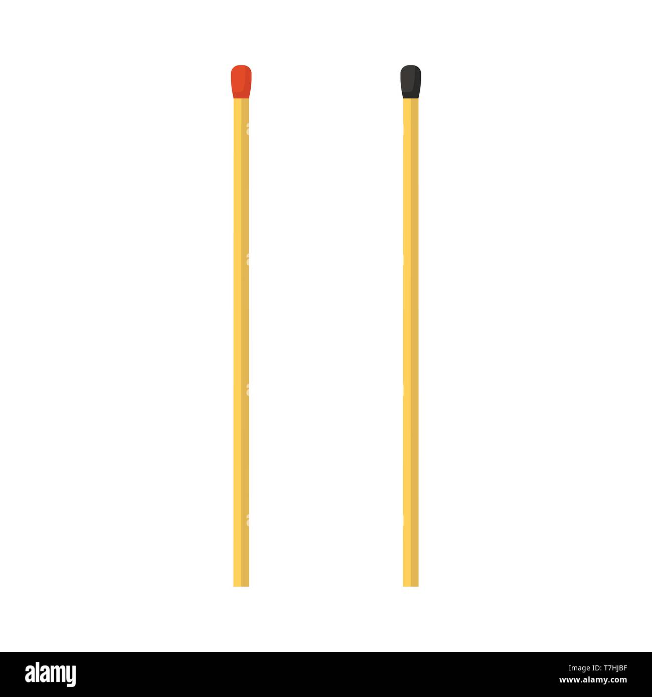 Matches symbol simple red and black vector icon light art silhouette ...