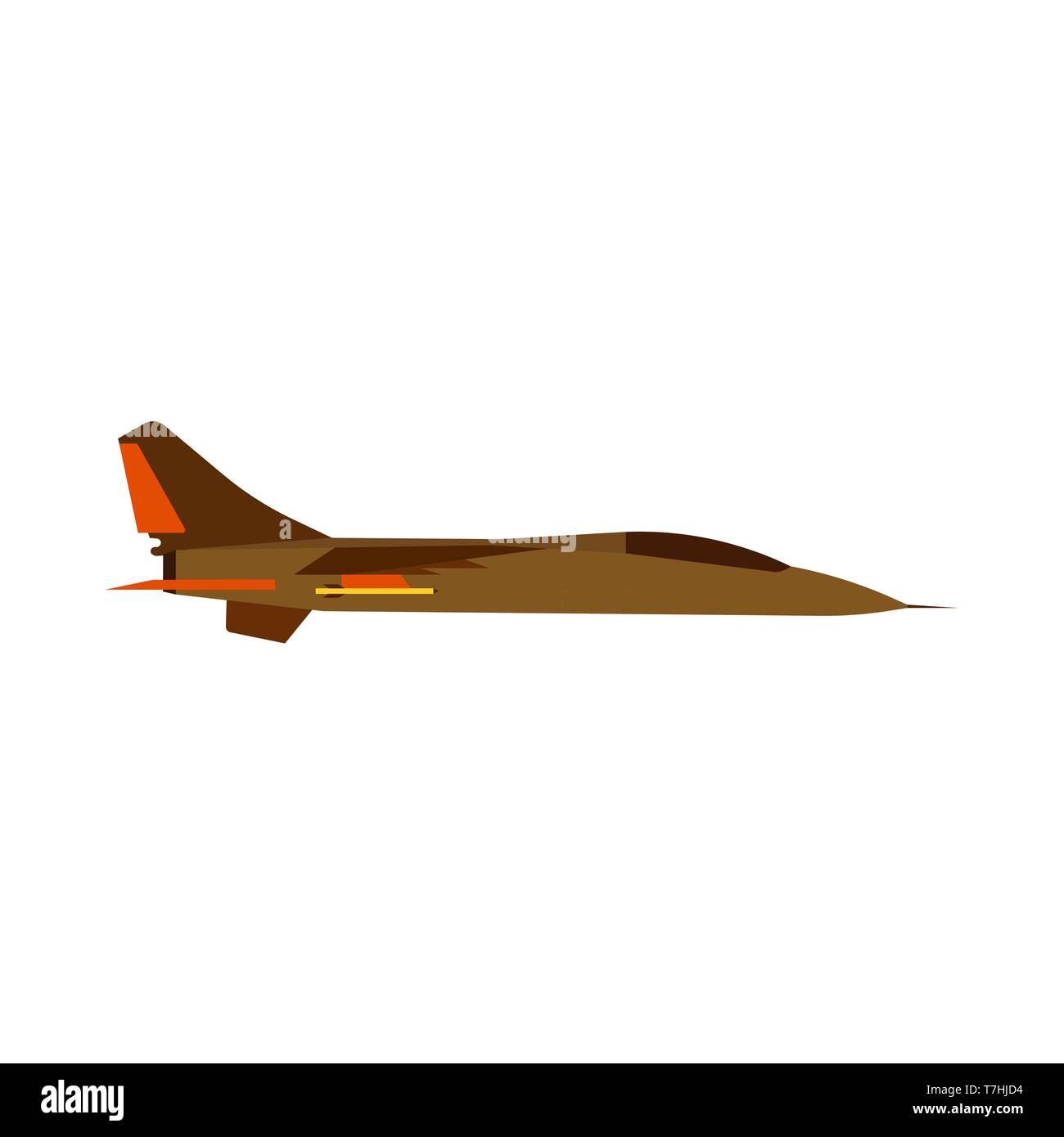 Attack aircraft side view green vector icon. Aviation flight transport ...