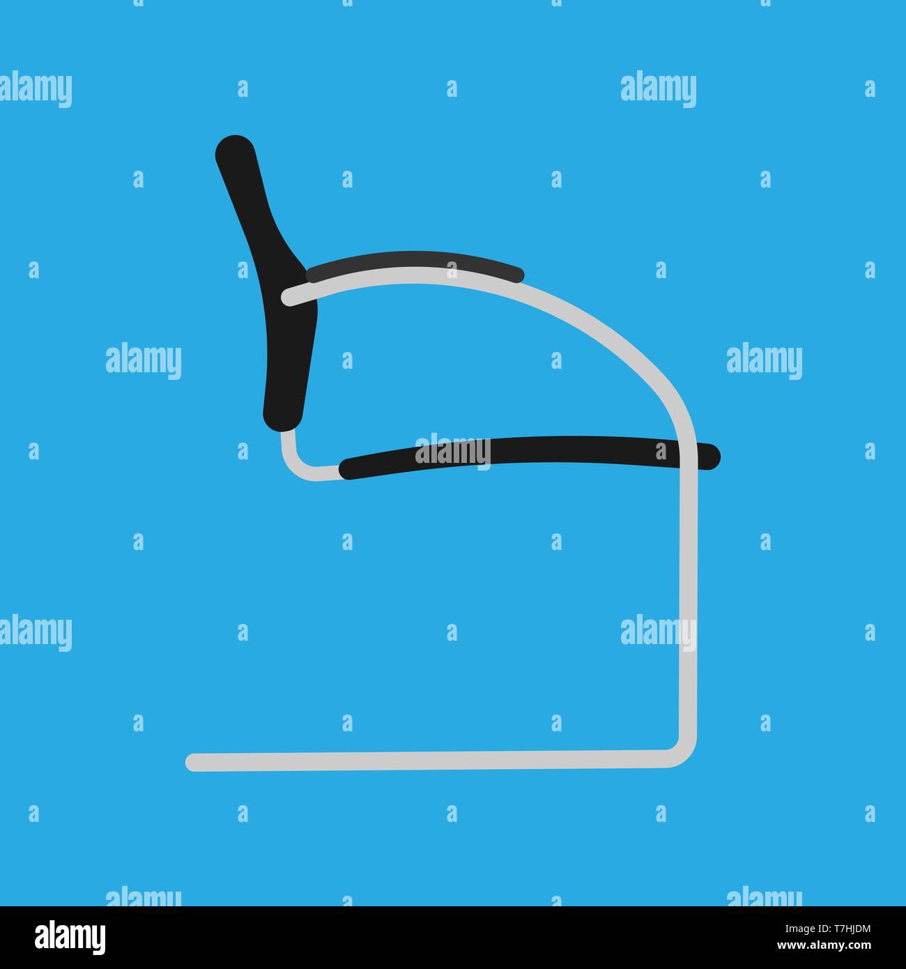 Chair and side view and nobody Stock Vector Images - Alamy