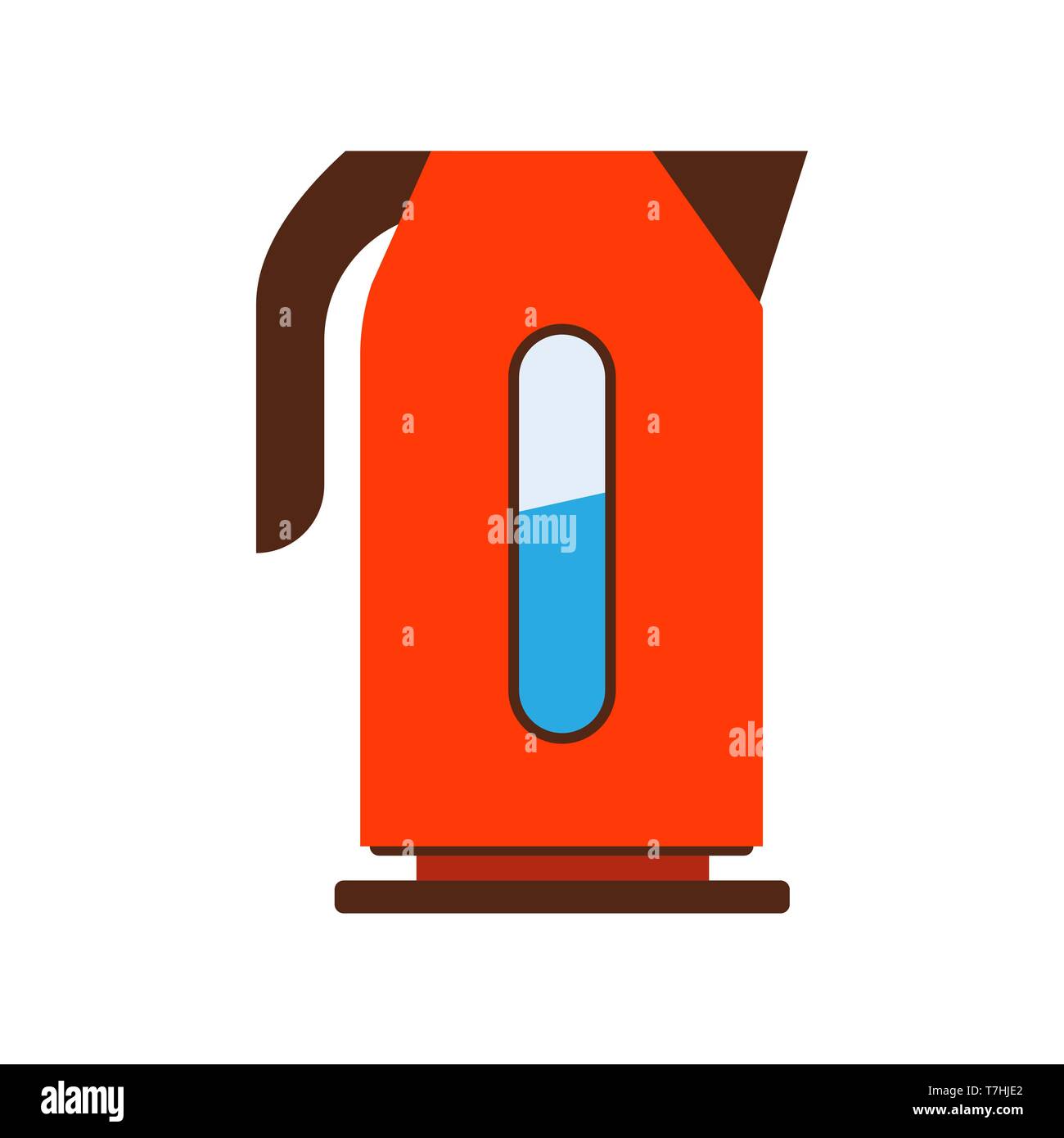 Electric kettle object vector icon symbol design. Graphic tool hot ...