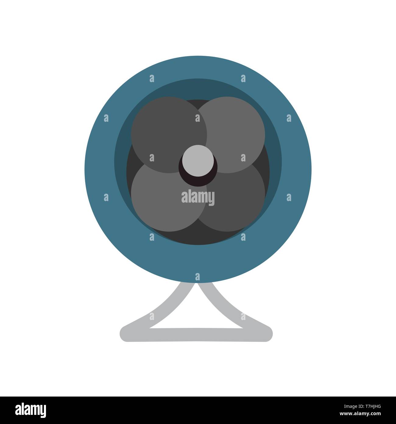 Fan wind air equipment design symbol vector icon technology. Flat ...