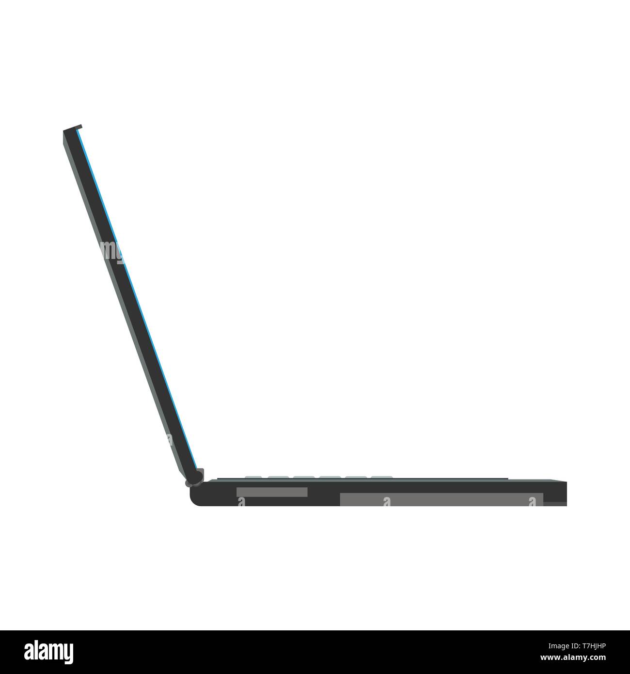 Keyboard side view Stock Vector Images - Alamy