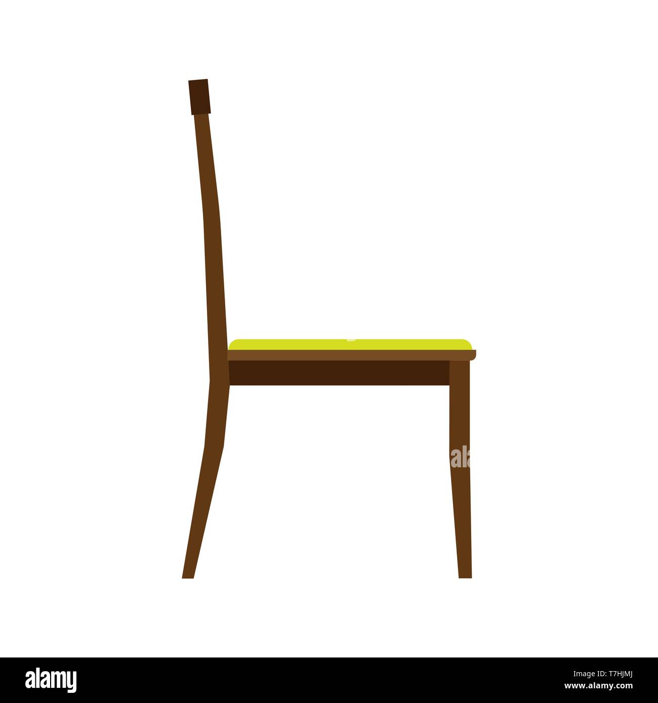 Сlassic chair side view comfortable elegance brown stylish furniture ...