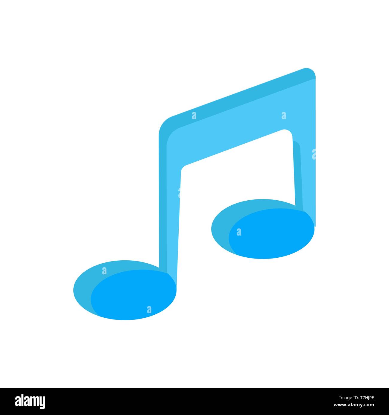 Musical note vector symbol illustration melody design icon. Abstract ...