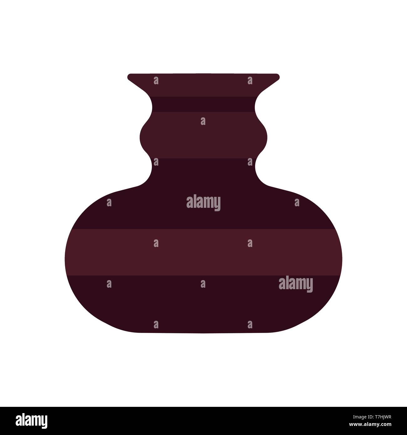 Amphora icon flat black Cut Out Stock Images & Pictures - Alamy