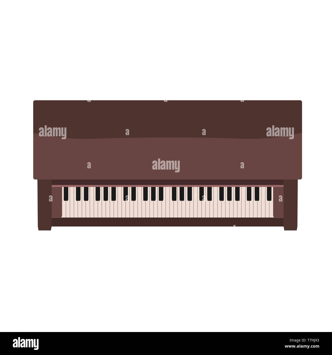 Grand piano top view Cut Out Stock Images & Pictures - Alamy