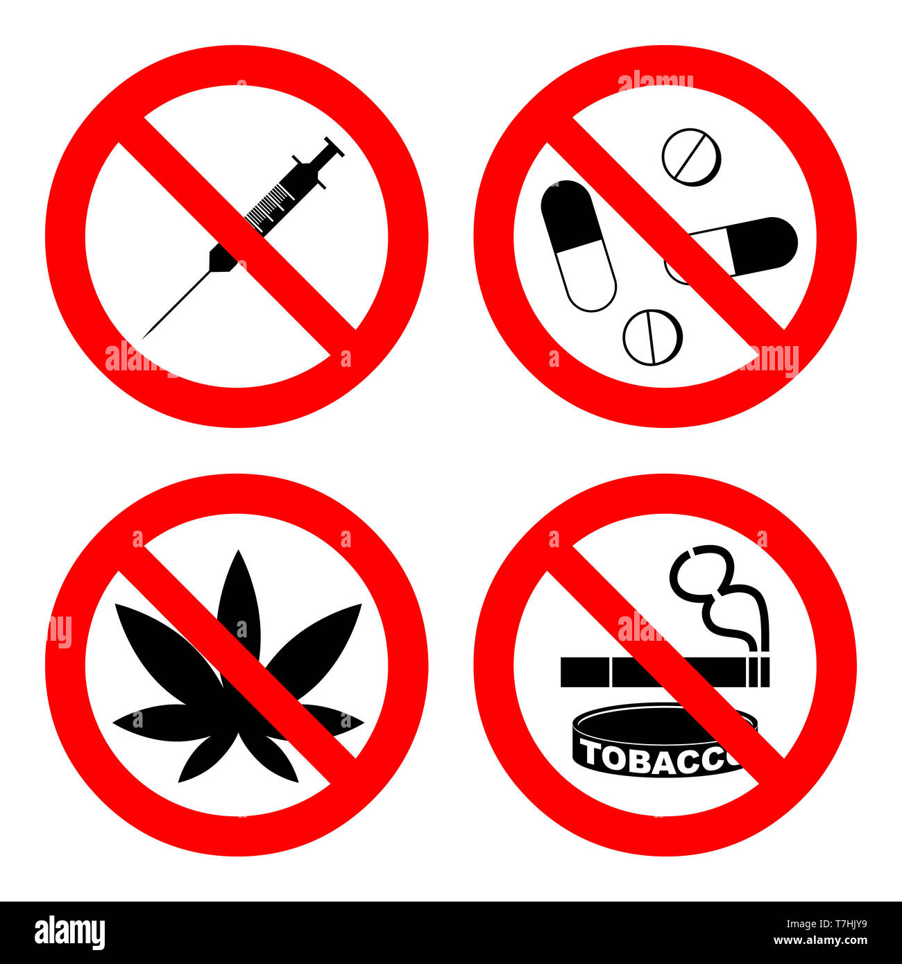 Sign For No Illegal Drugs