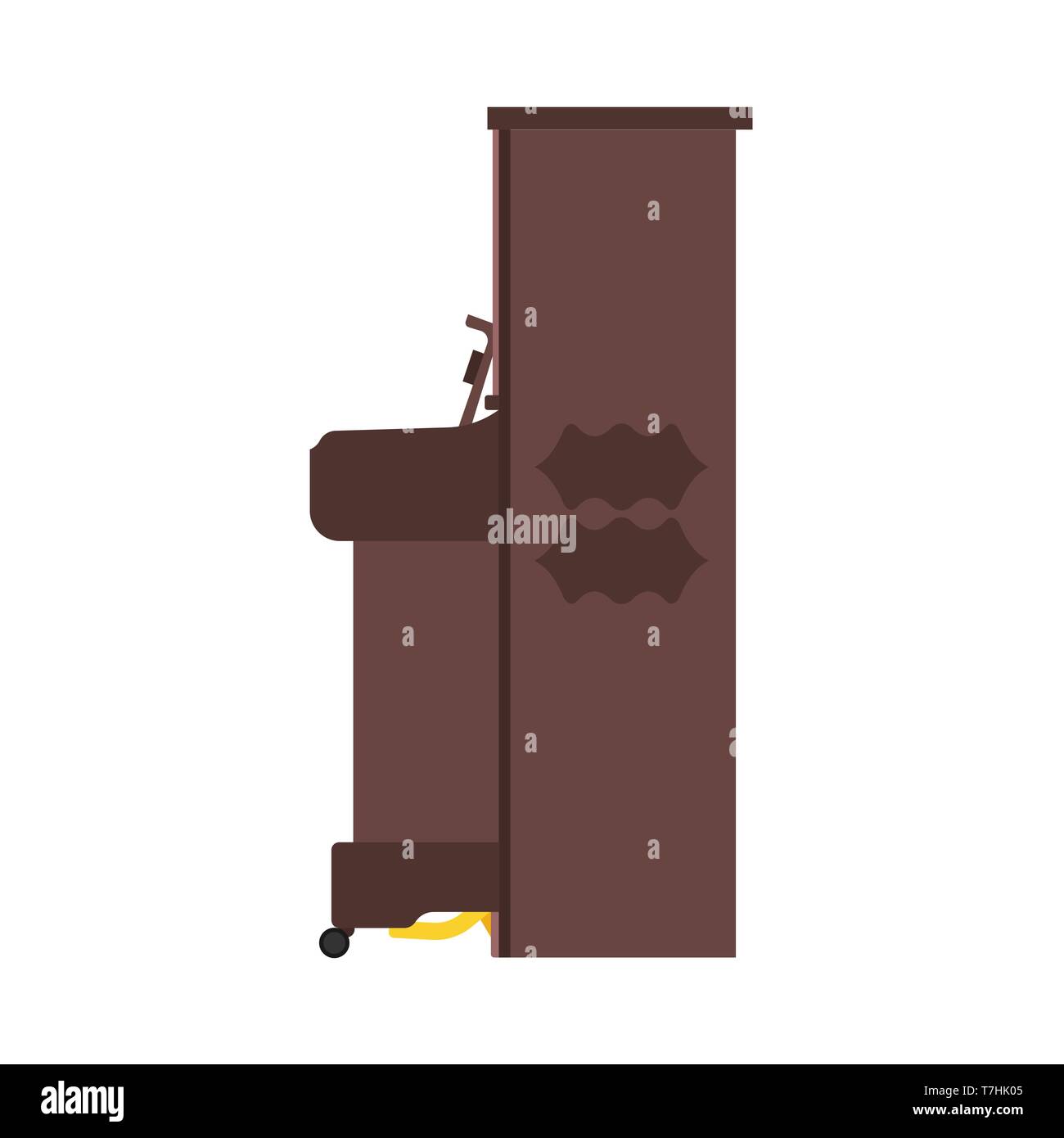 White grand piano stage Stock Vector Images - Alamy