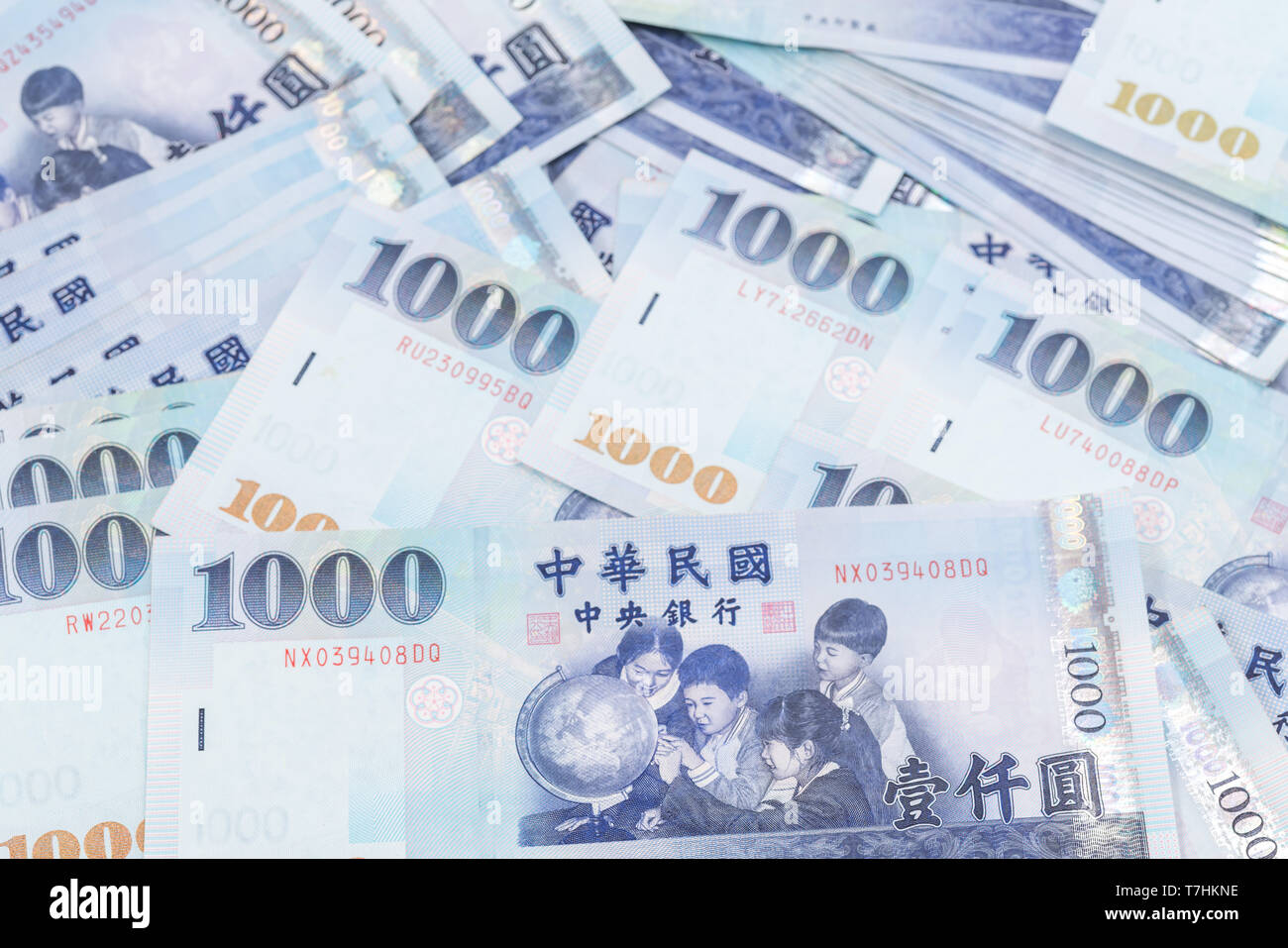 1000 New Taiwan Dollars isolated on white background Stock Photo - Alamy