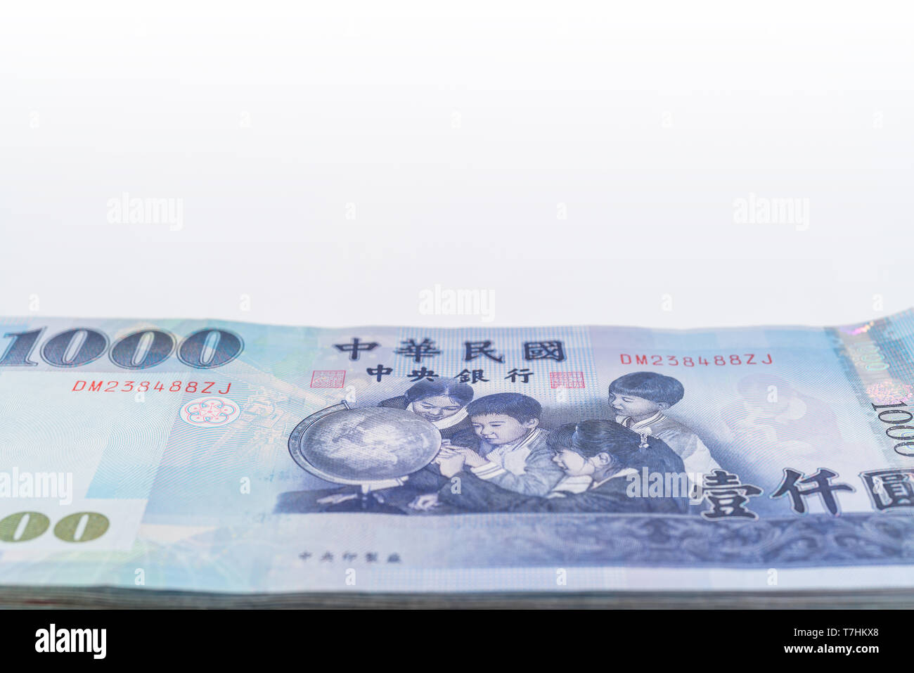 1000 New Taiwan Dollars isolated on white background Stock Photo - Alamy