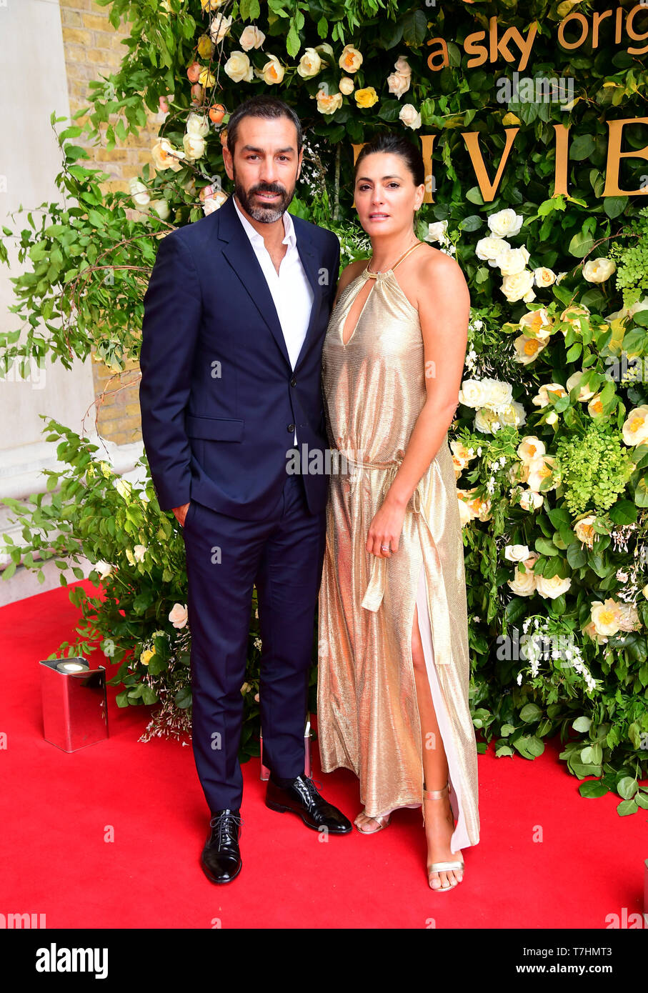 Robert Pires and Jessica Lemarie-Pires attending the season two of ...