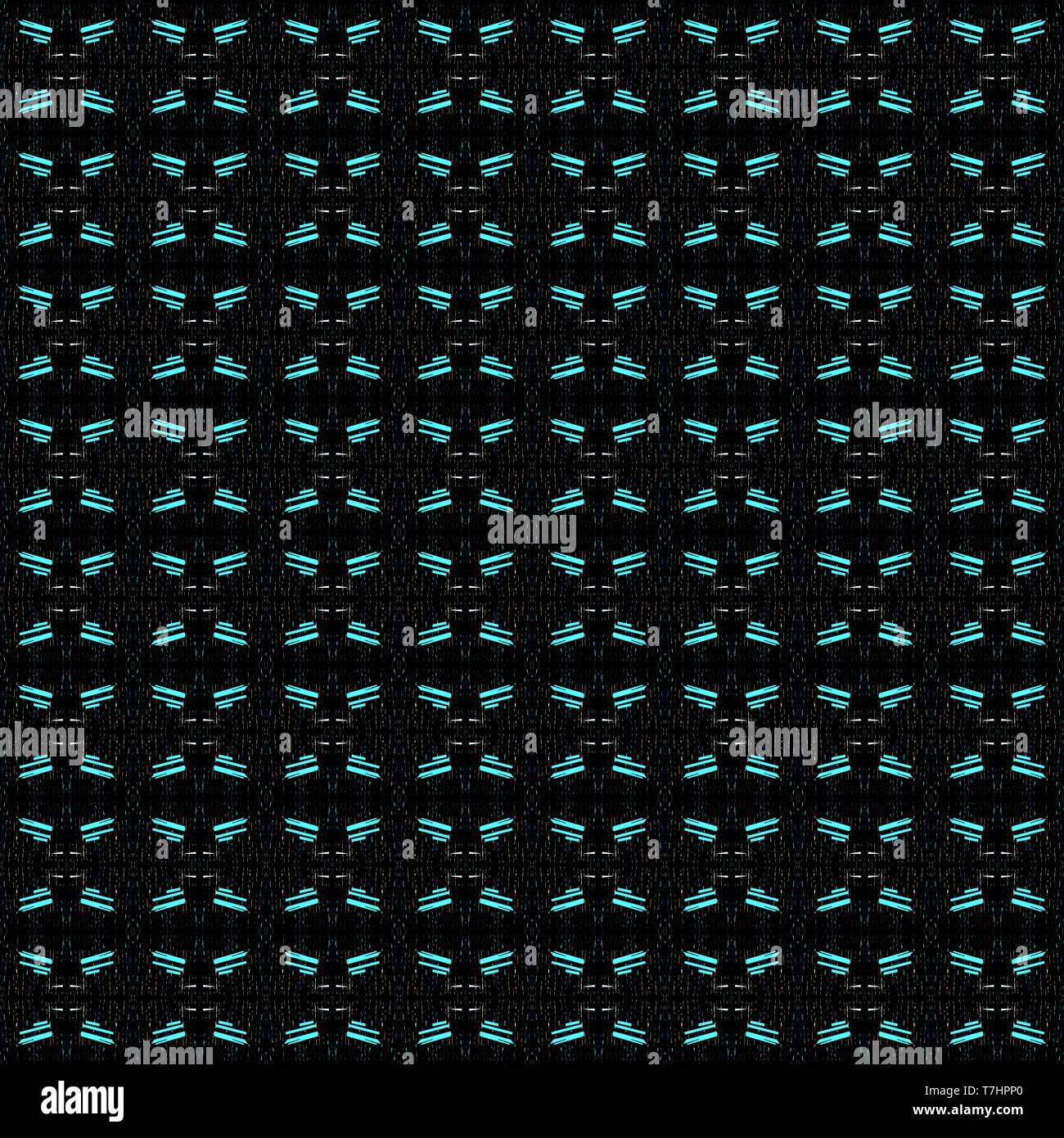 black, turquoise and dark gray colors. dark seamless pattern for ...