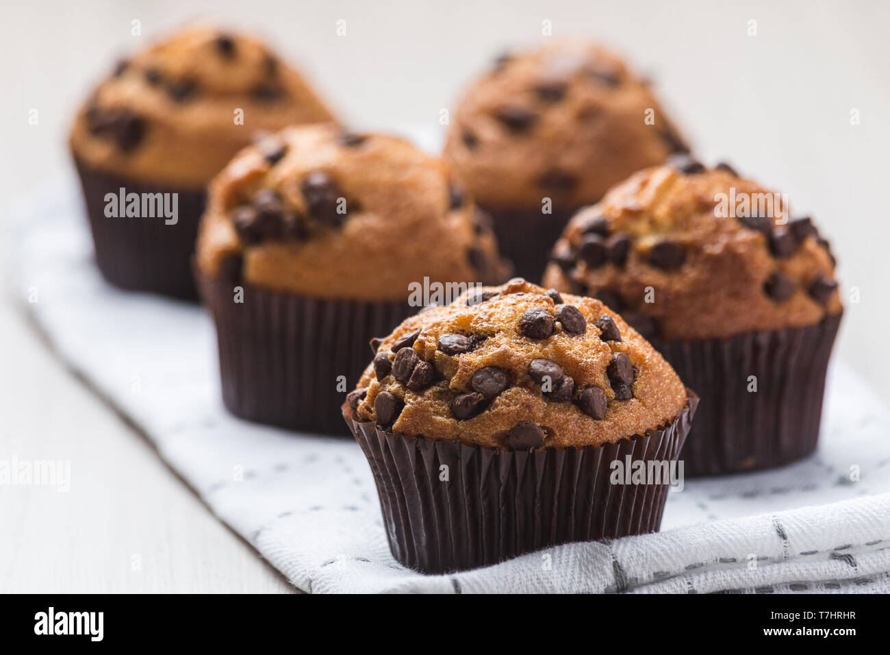Muffins close up horizontal Stock Photo - Alamy