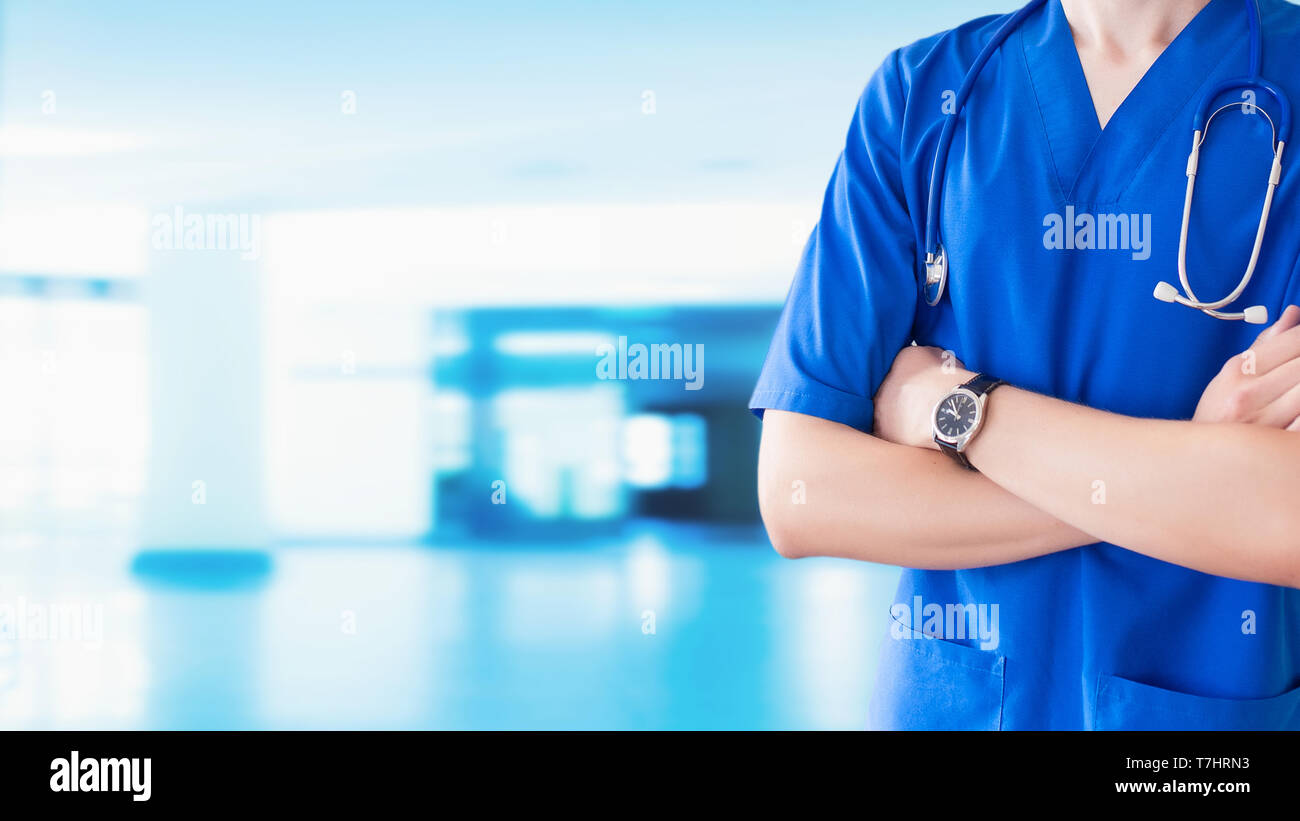 Male Doctor in the Hospital or Office. Concept Of Medical Technology ...