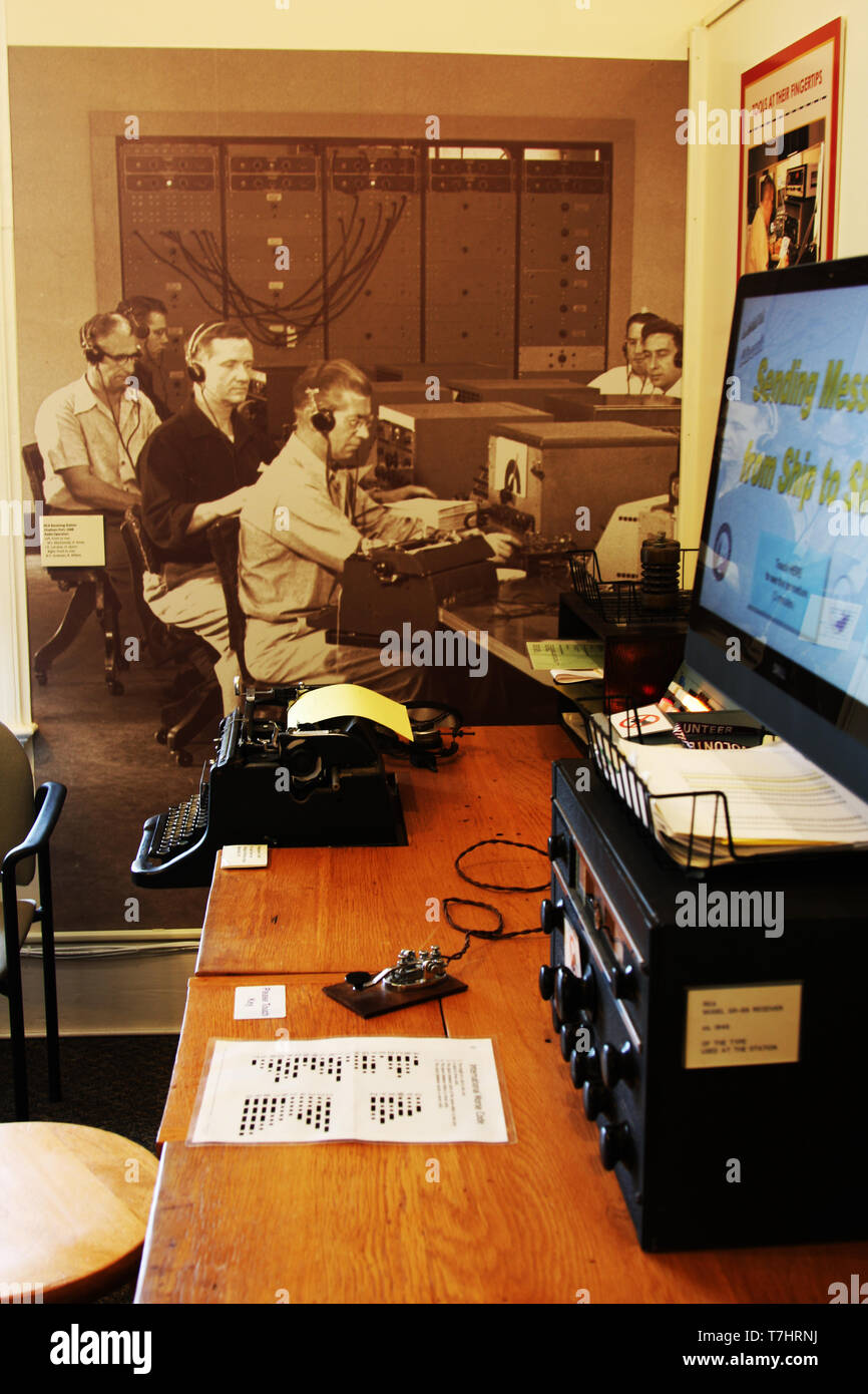 USA, Massachusetts, Cape Cod, New England, North Chatham, Marconi-RCA ...