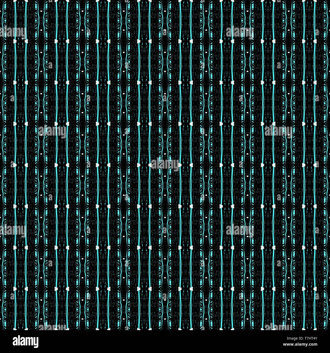 black, turquoise and light gray colors. dark seamless pattern for ...