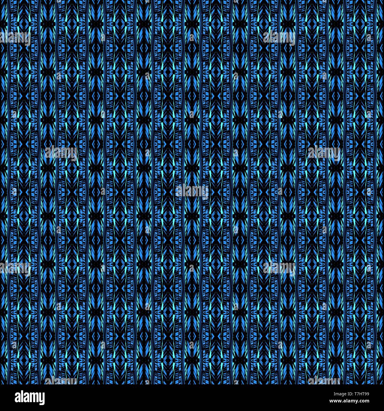 black, dodger blue and strong blue colors. dark seamless pattern for ...