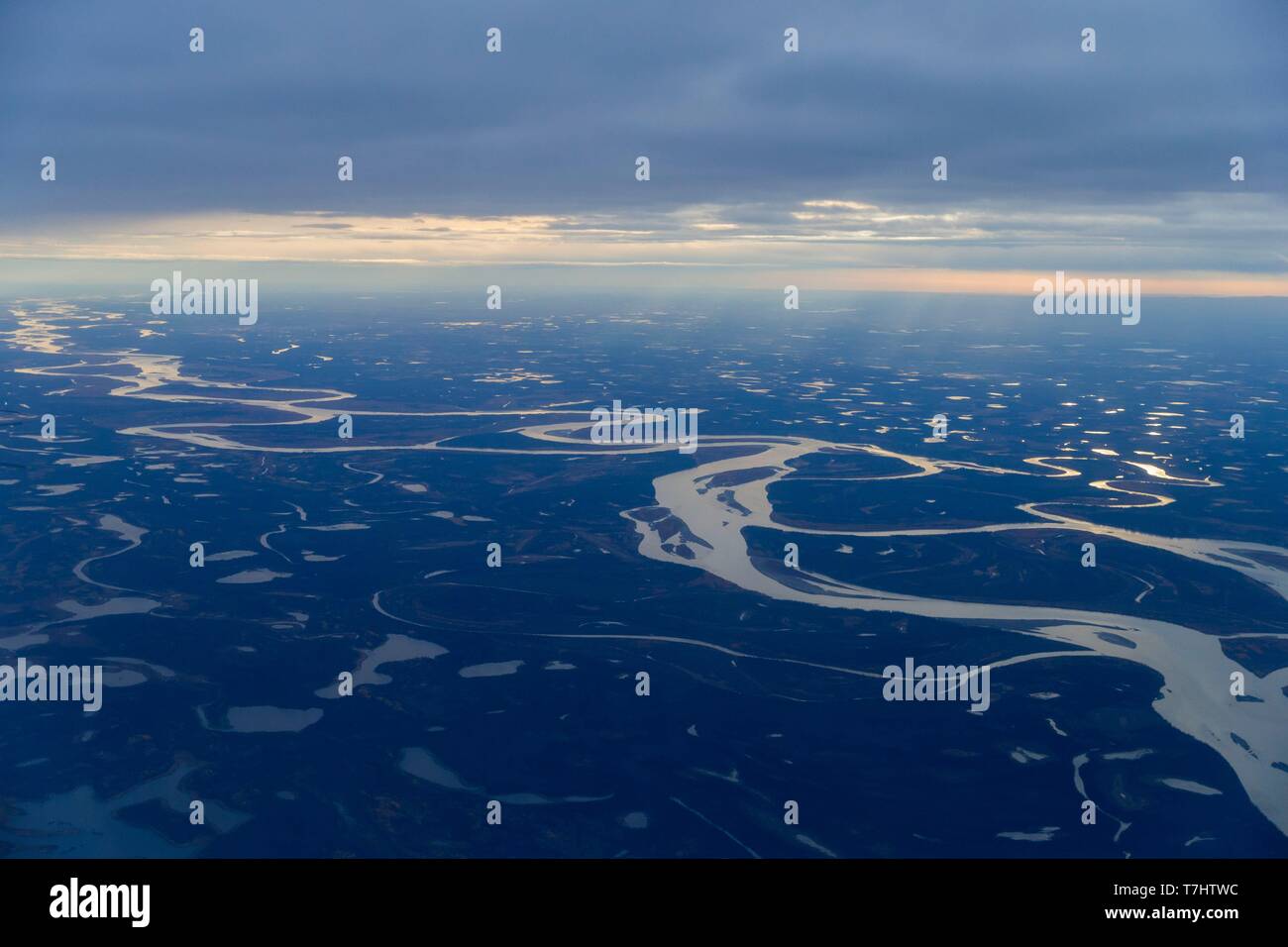 Yukon river aerial hi-res stock photography and images - Alamy