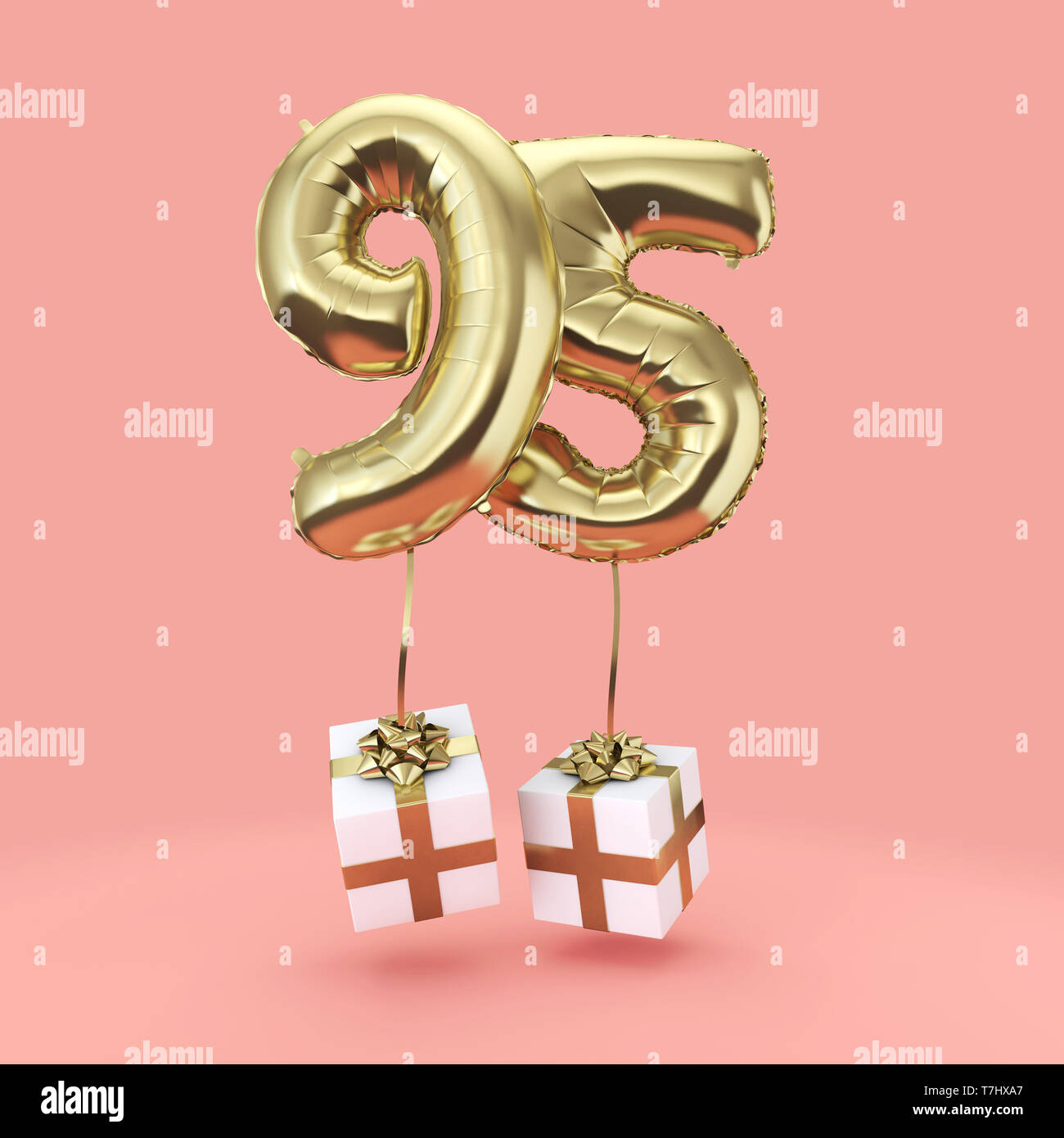 95th birthday gold balloon hi-res stock photography and images - Alamy