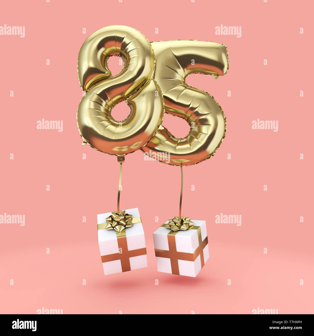 85th birthday gold balloon hi-res stock photography and images - Alamy