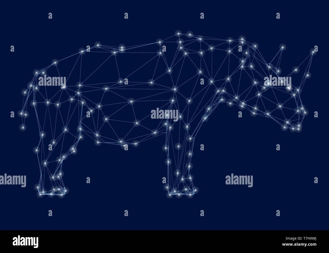 Rhino conservation Stock Vector Images - Alamy