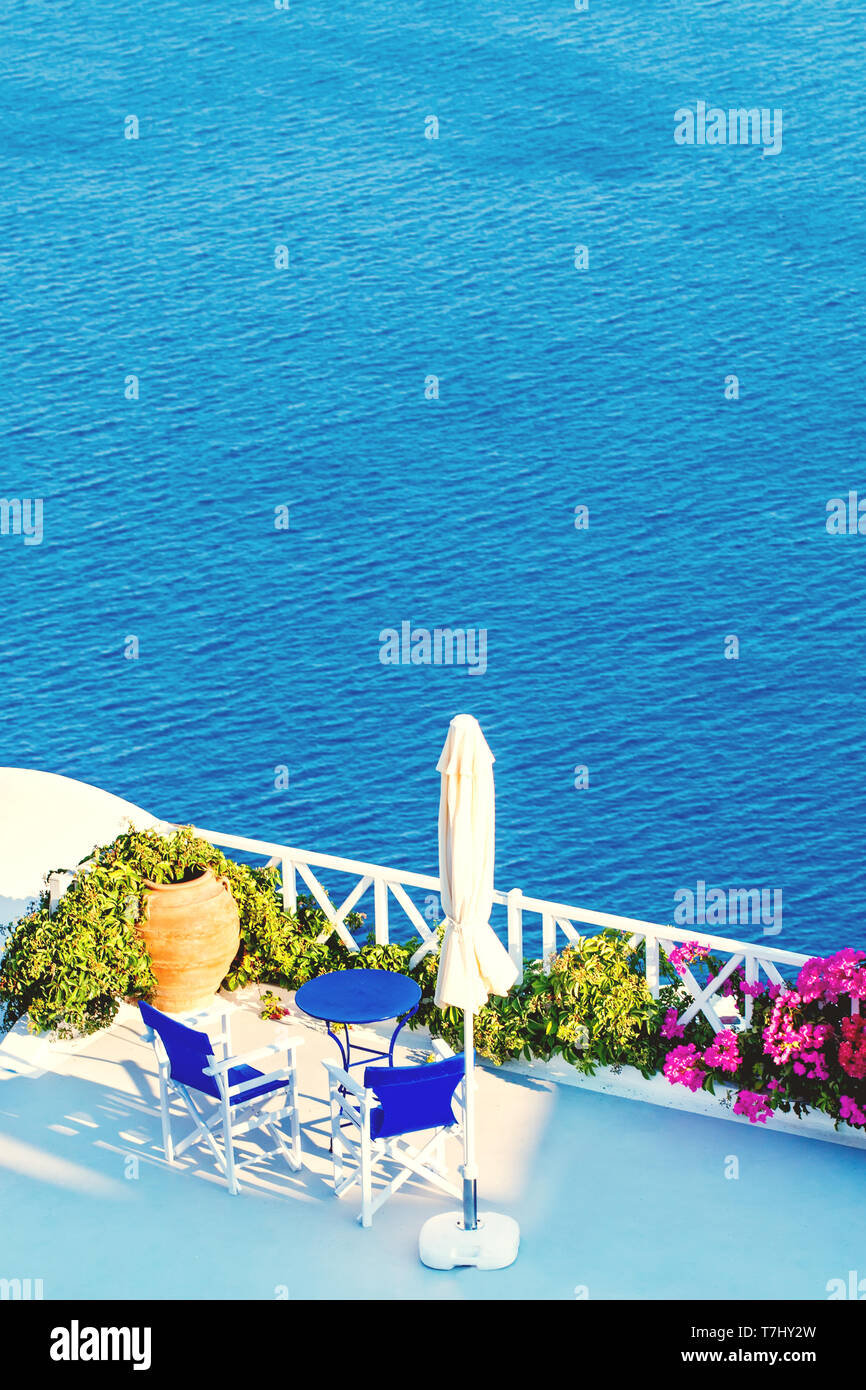 Santorini sea view hi-res stock photography and images - Alamy