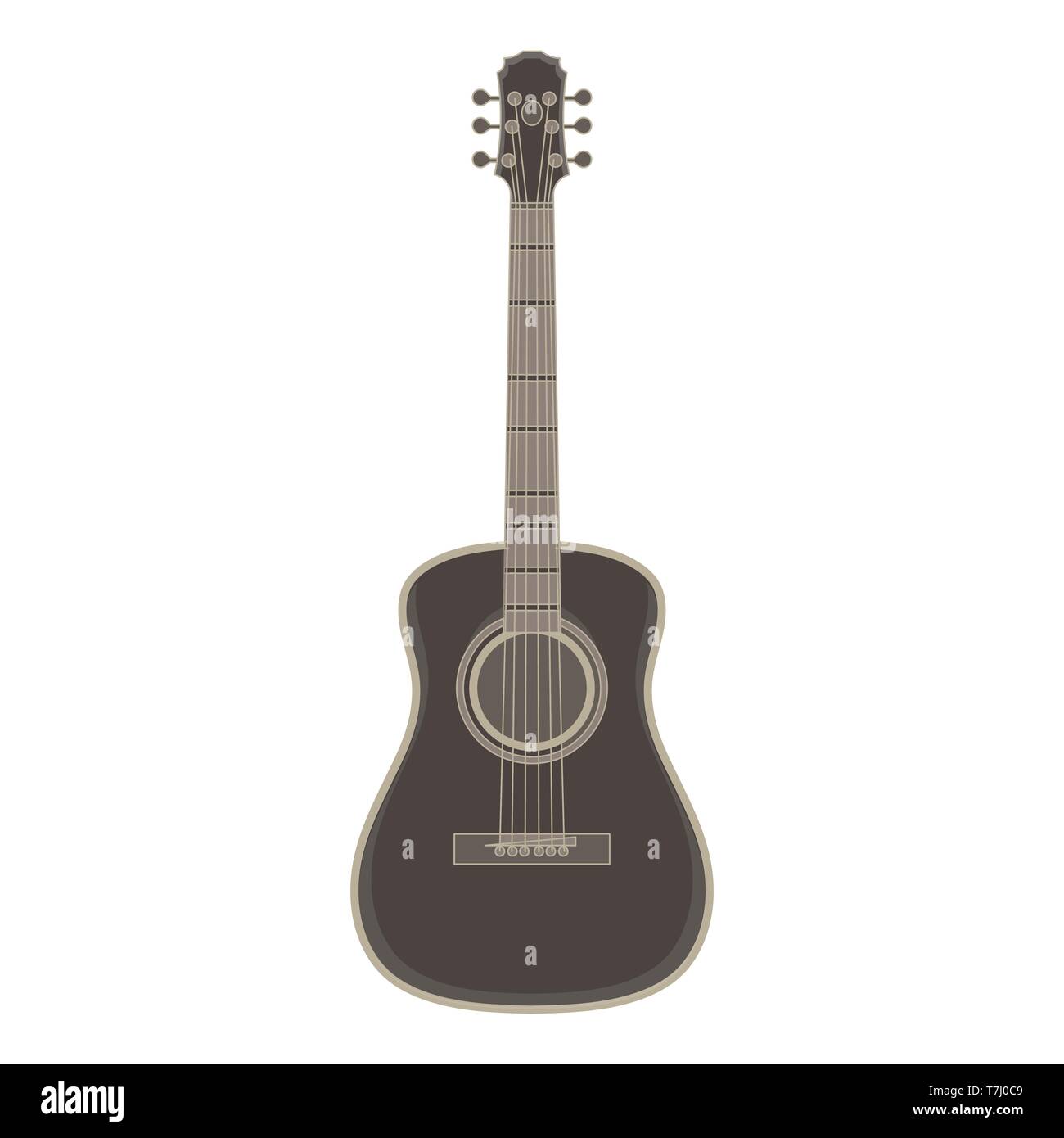 Side view electric guitar isolated Stock Vector Images - Alamy