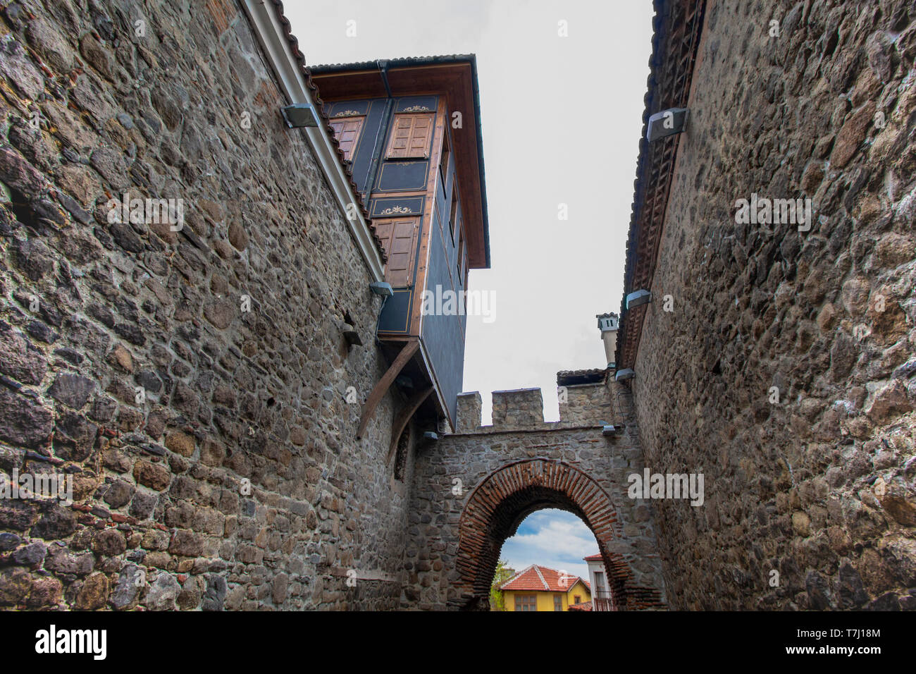 The beautiful architecture of the Old Town of Plovdiv, which in 2019 ...