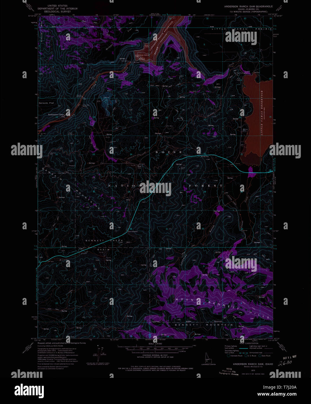 Anderson ranch dam hi-res stock photography and images - Alamy