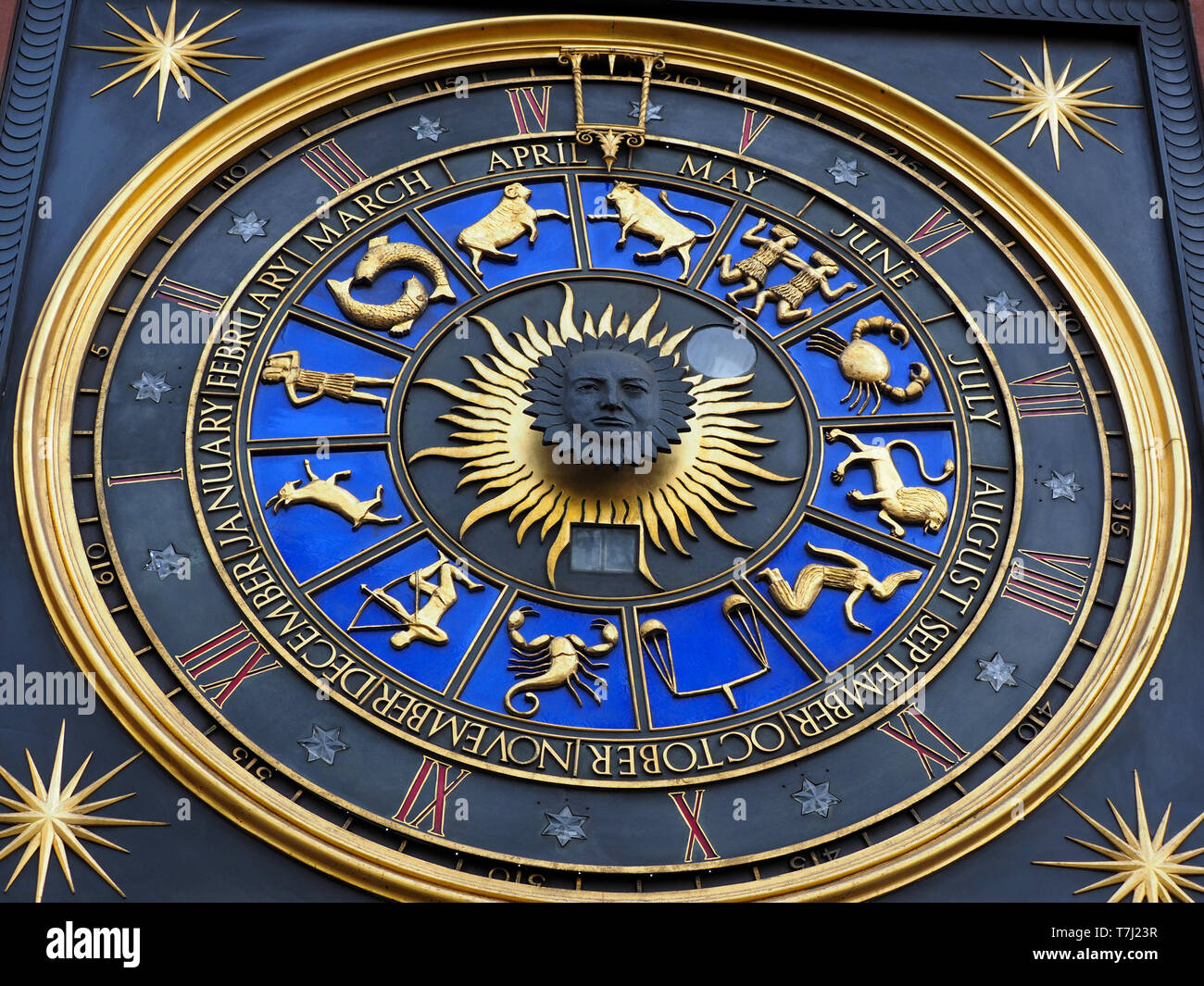 Zodiac Clock Face